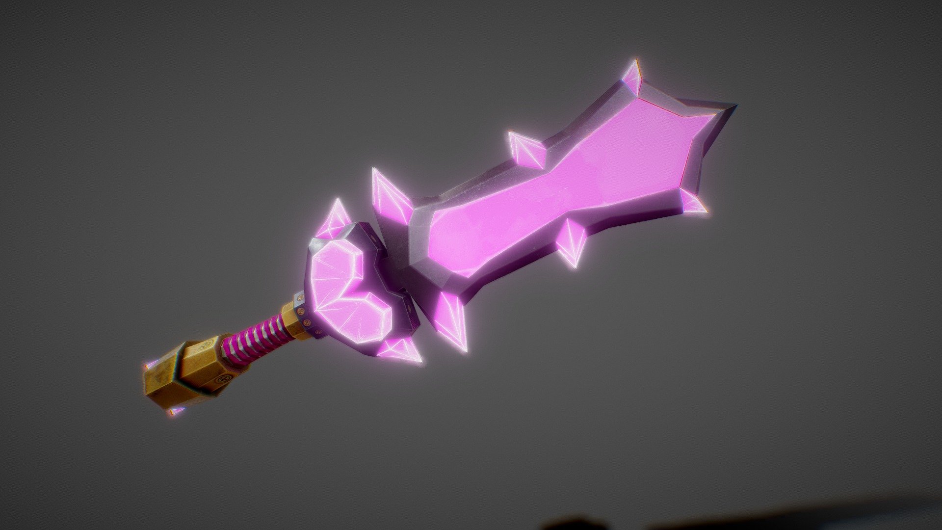 Pretty Pink Sword - Magical Girl Weapon - 3D model by Isaack - Tacko ...