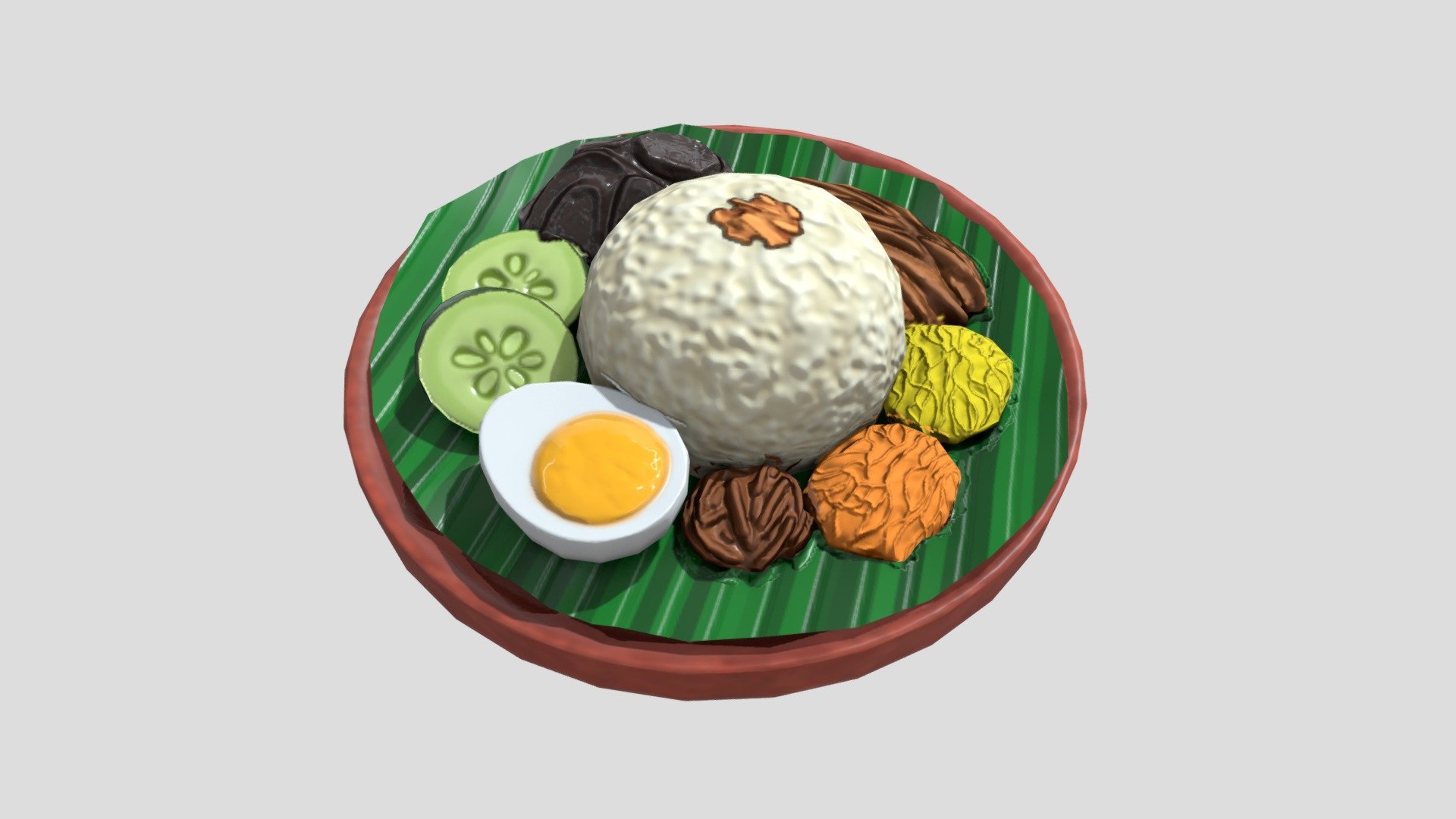 Nasi Bekepor - 3D model by billahmad [9ab5b8b] - Sketchfab