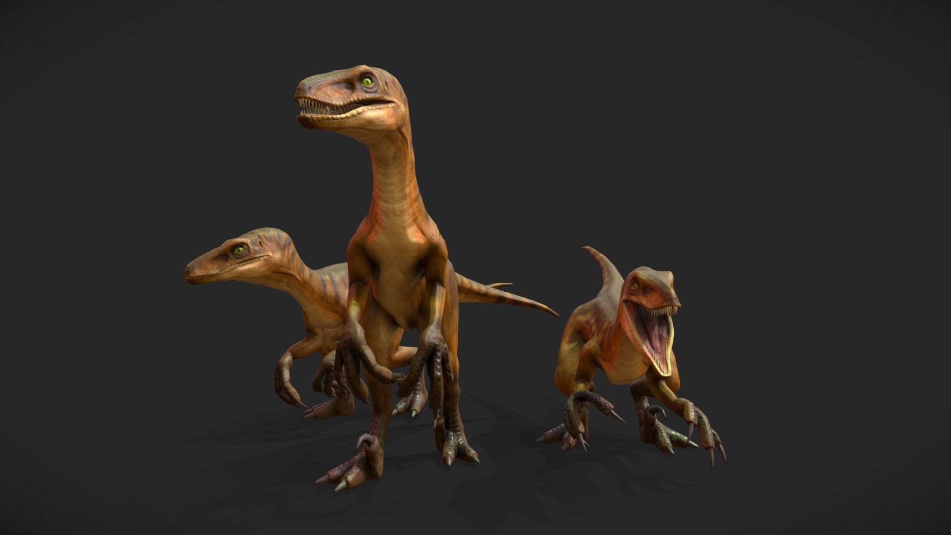 Jurassic Park Inspired Velociraptor - 3D model by DJ (@ErevusTerror ...