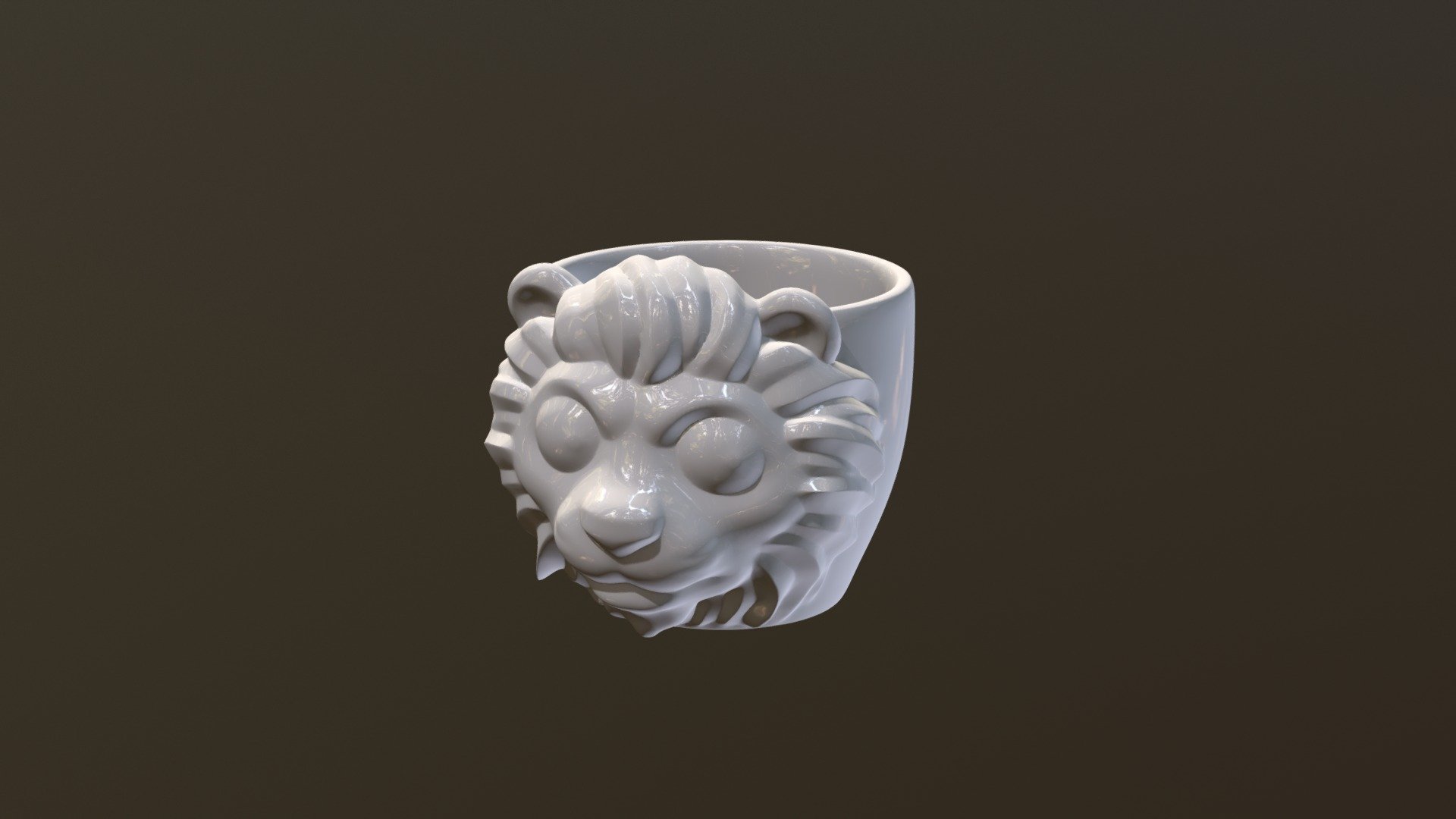 Lion Cup Merged2 - 3D model by SeanKimWorks.com (@nabithecat) [9abaab3 ...