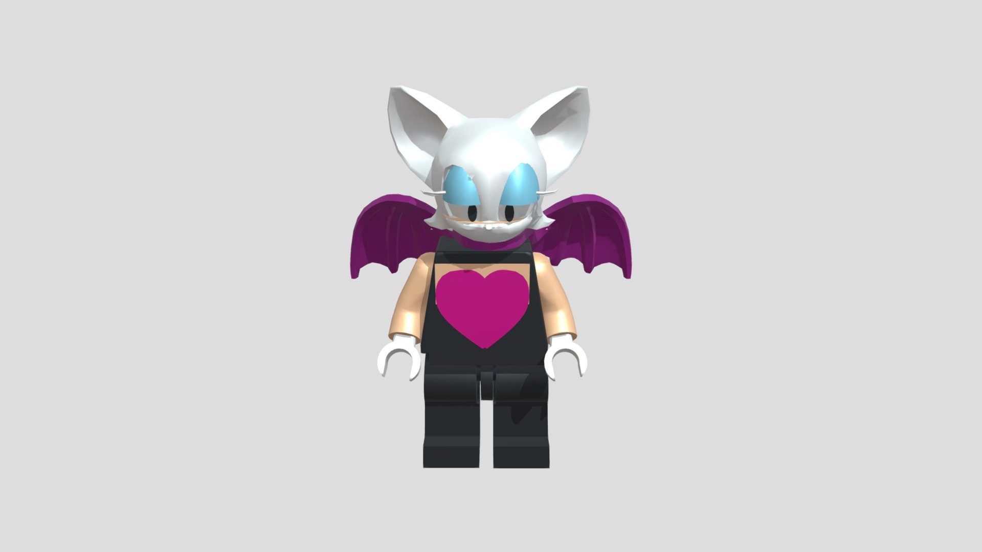 Lego Rouge the bat minifigure. - Download Free 3D model by Dr. Heinz ...