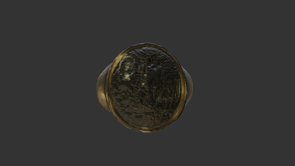 Ring With Ulysses And Polyphemus w/ Texture - 3D model by Wellesley ...