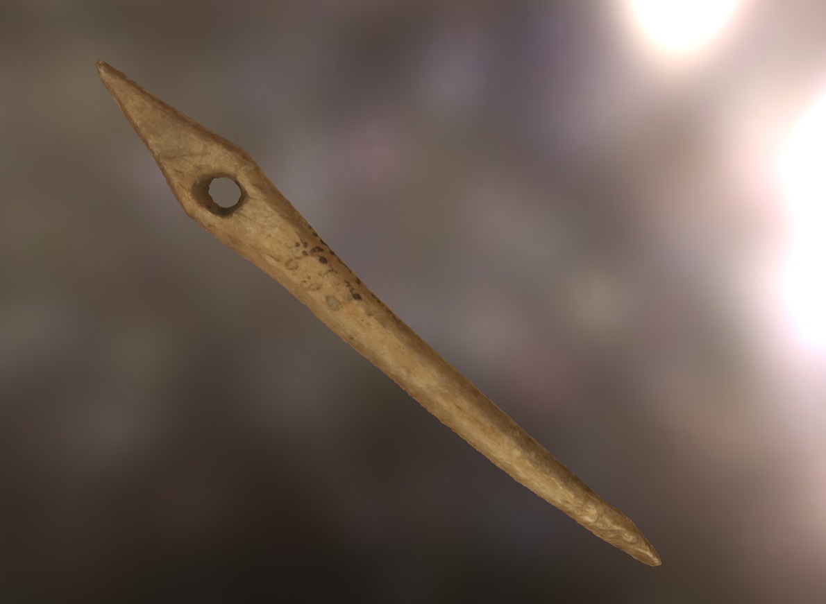Romano-British Bone Needle - Download Free 3D model by DigVentures ...