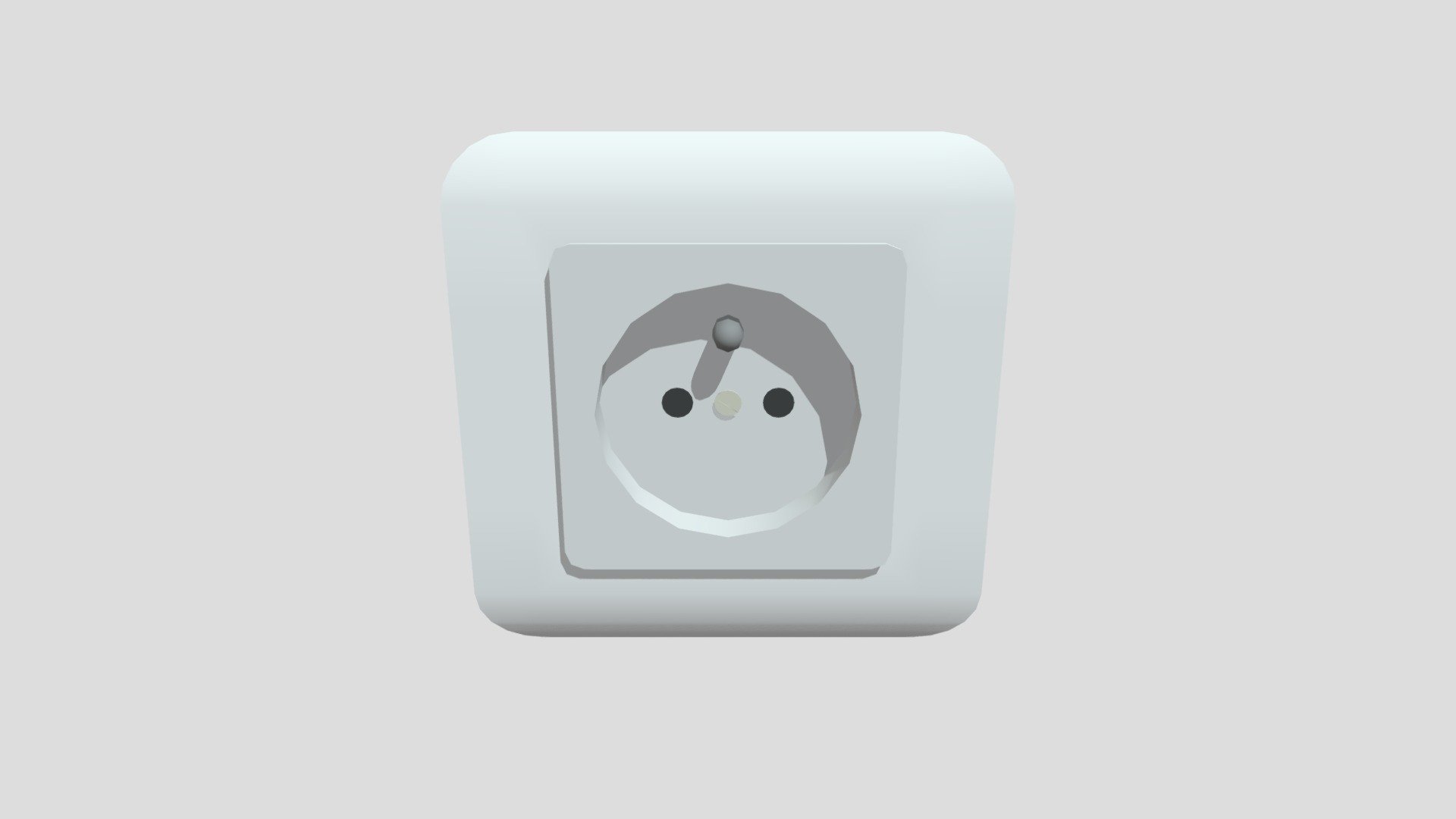 Wall type e plug - Download Free 3D model by 1-3D.com [9abdd45] - Sketchfab