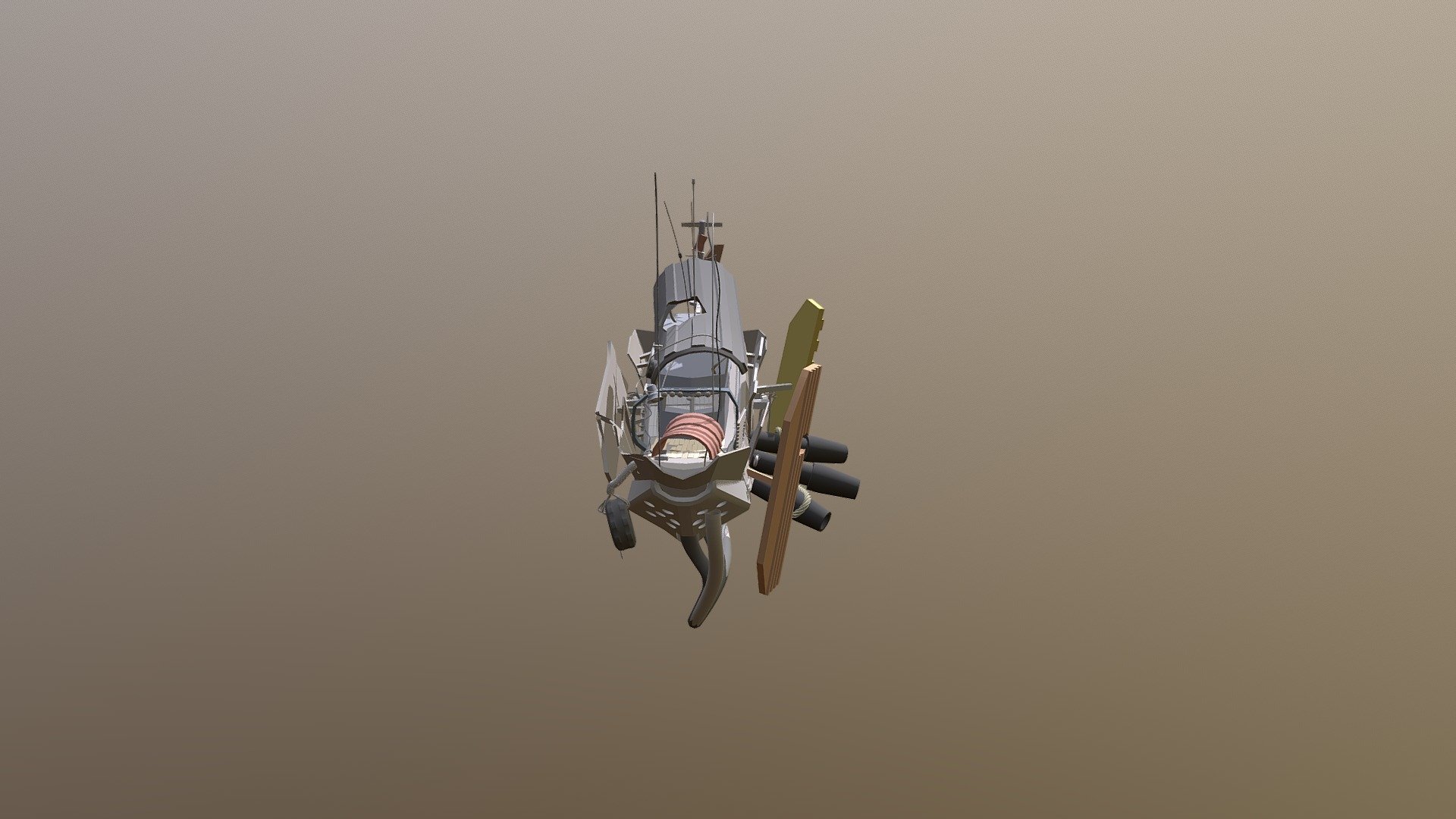 Ship(draft) - 3D model by zausaa [9abe994] - Sketchfab