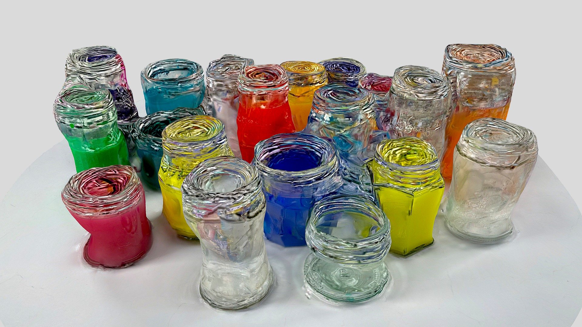 Photogrammetry of jam jars and paint - Download Free 3D model by ...