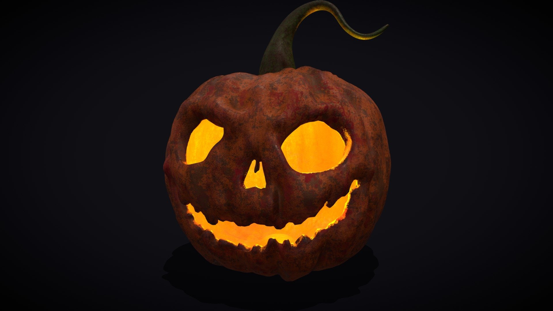Nightmare Pumpkin with Luminosity - Buy Royalty Free 3D model by Rockiloco [9abf919] - Sketchfab ...