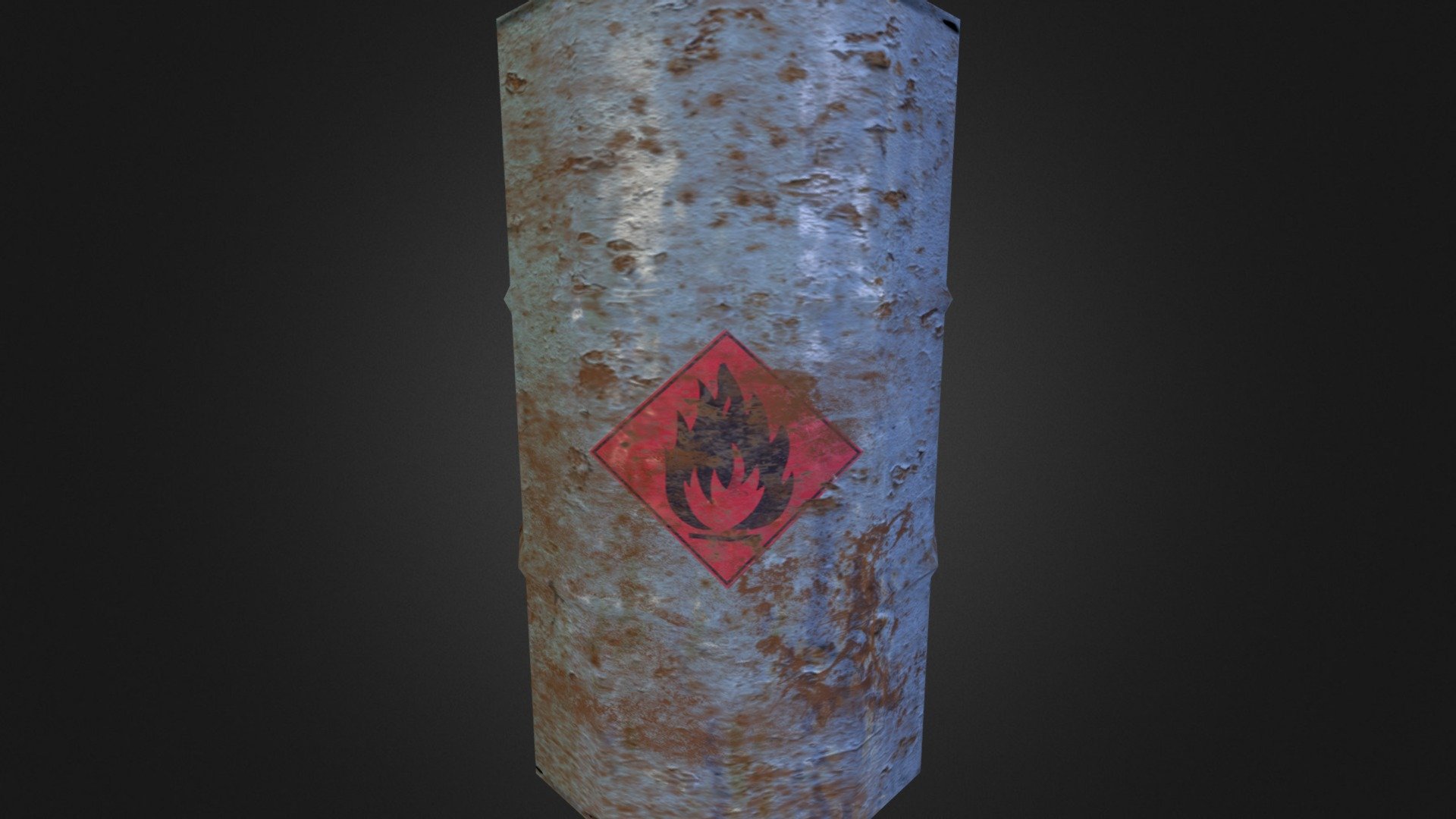 Explosive Rusted Metal Barrel - 3D model by Jason Walker (@jowalker ...