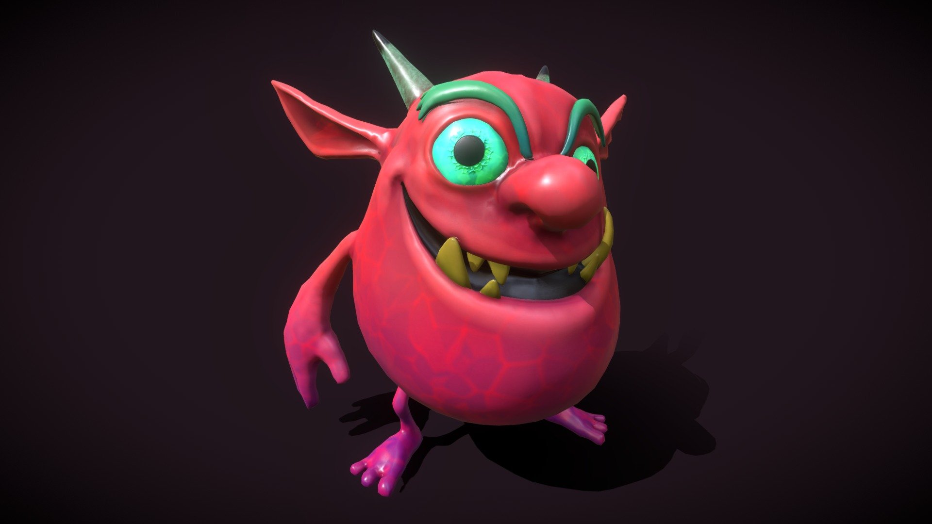 Stylized Crazy Devil - 3D model by tvanbreda [9ac1c27] - Sketchfab