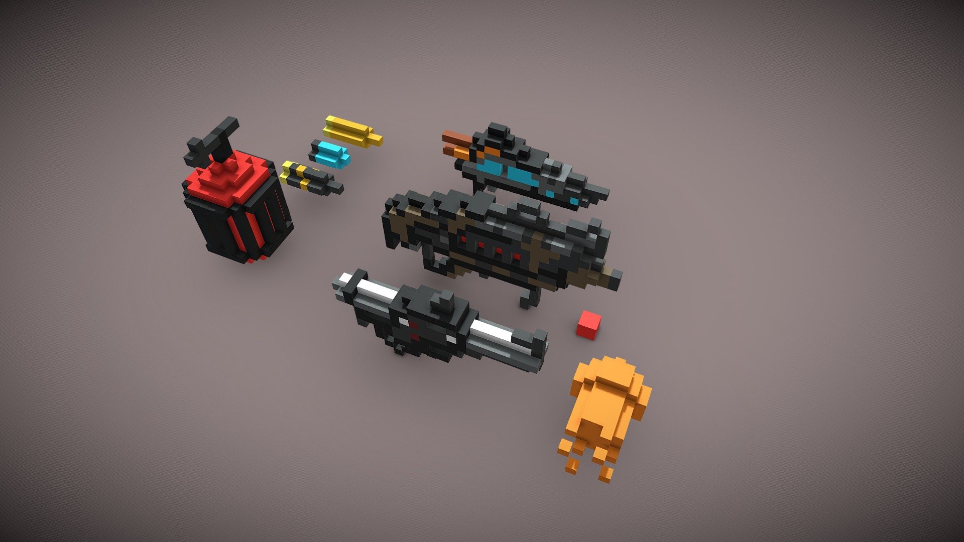 Gun assets pack - 3D model by bocircle6 [9ac1dfd] - Sketchfab