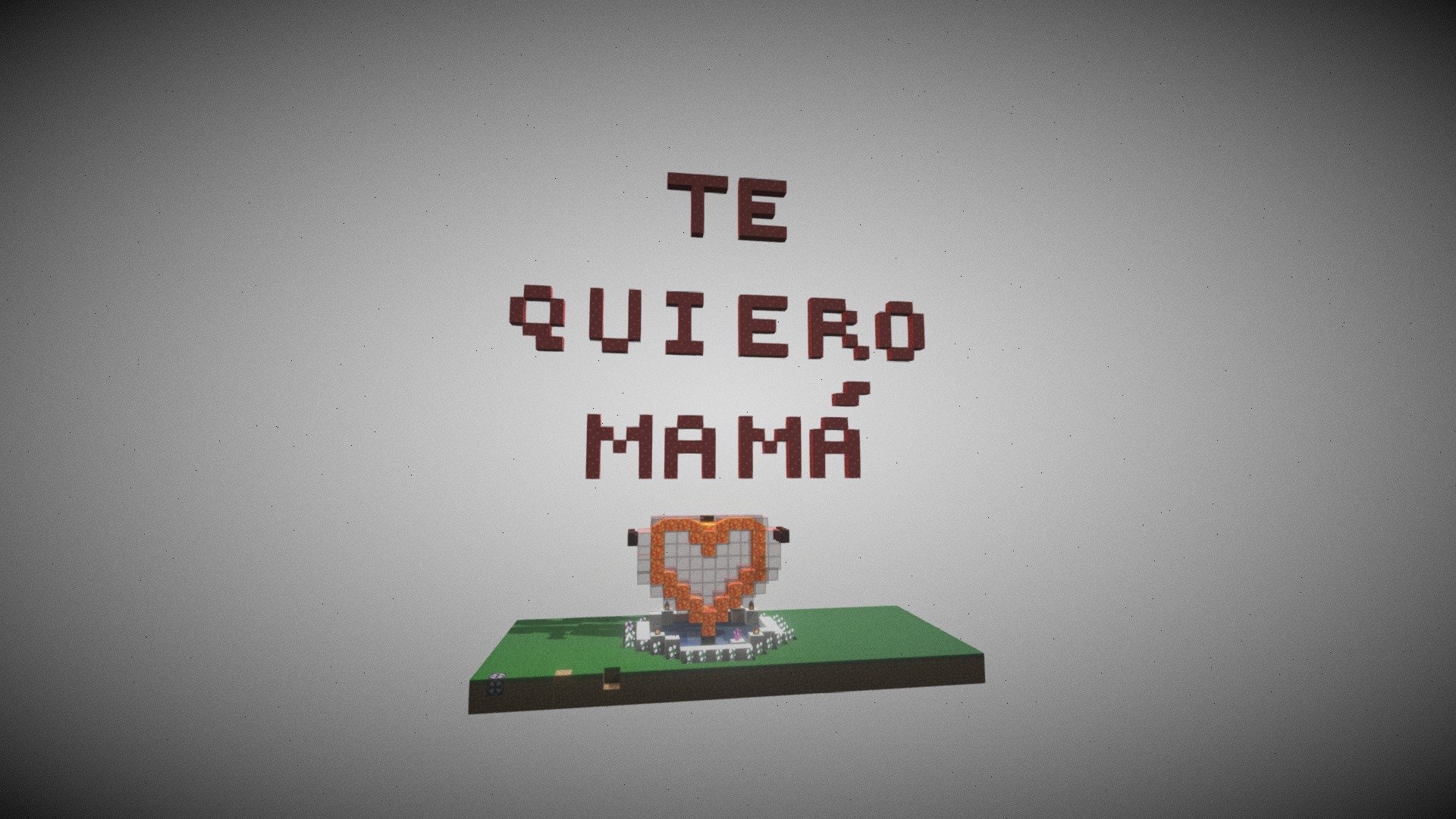 Minecraft -Te quiero mamá - 3D model by roboticlandia [9ac4d75] - Sketchfab