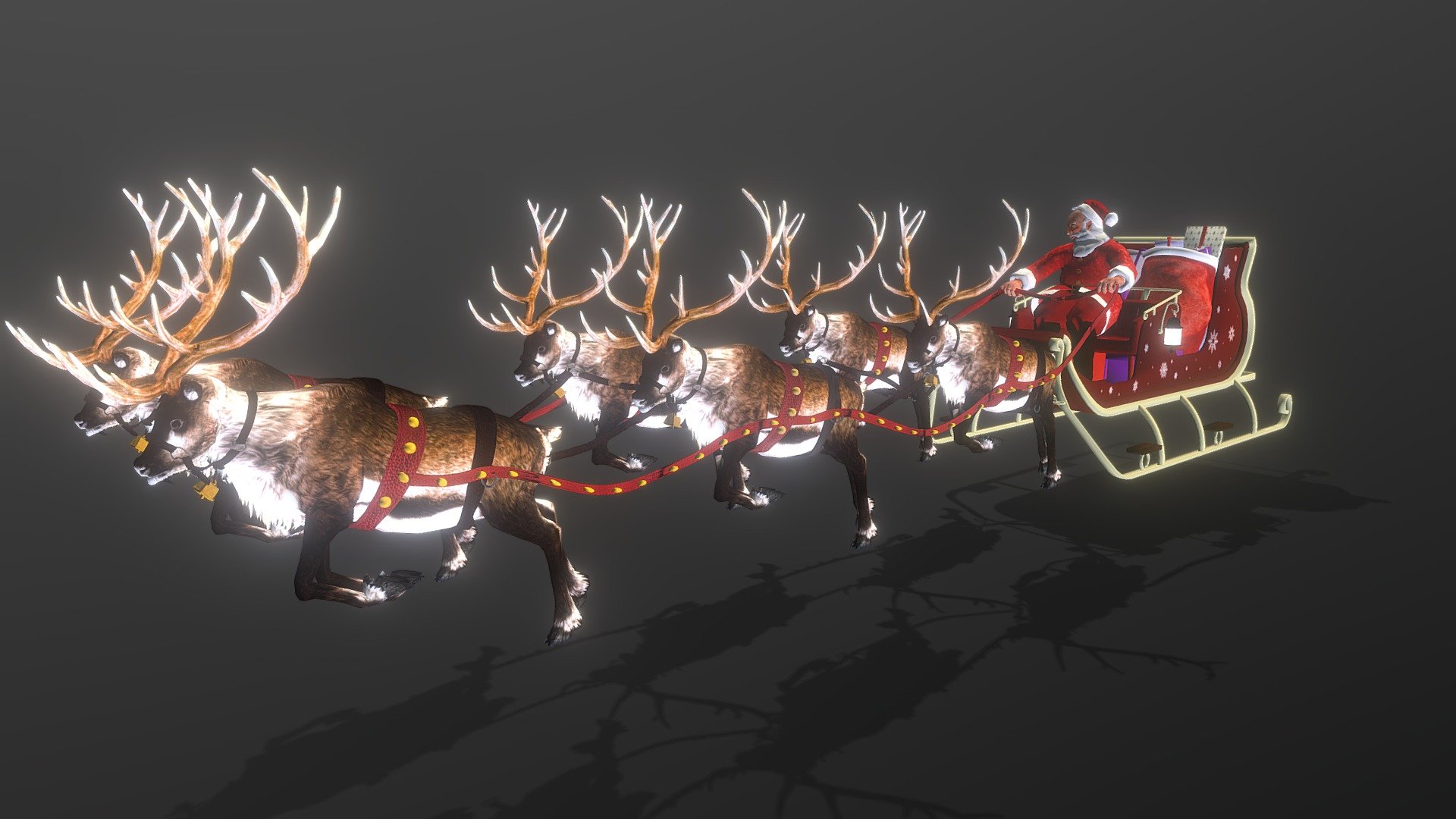 Santa Claus is Coming to Town Fbx Pbr - 3D model by ARCH LINUX SQL ...