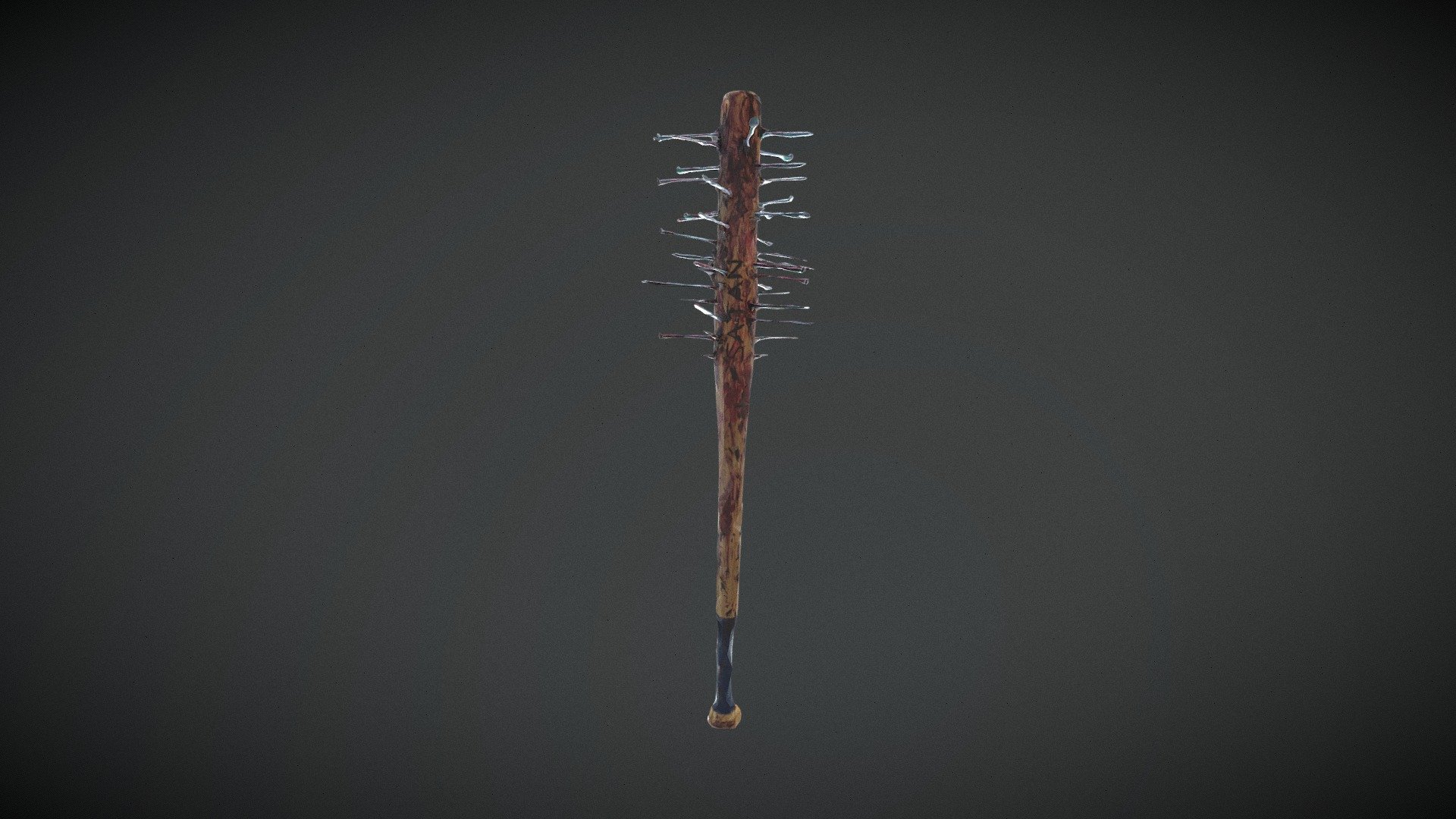Zombie Apocalypse beseball bat weapon - 3D model by sketchFAM ...