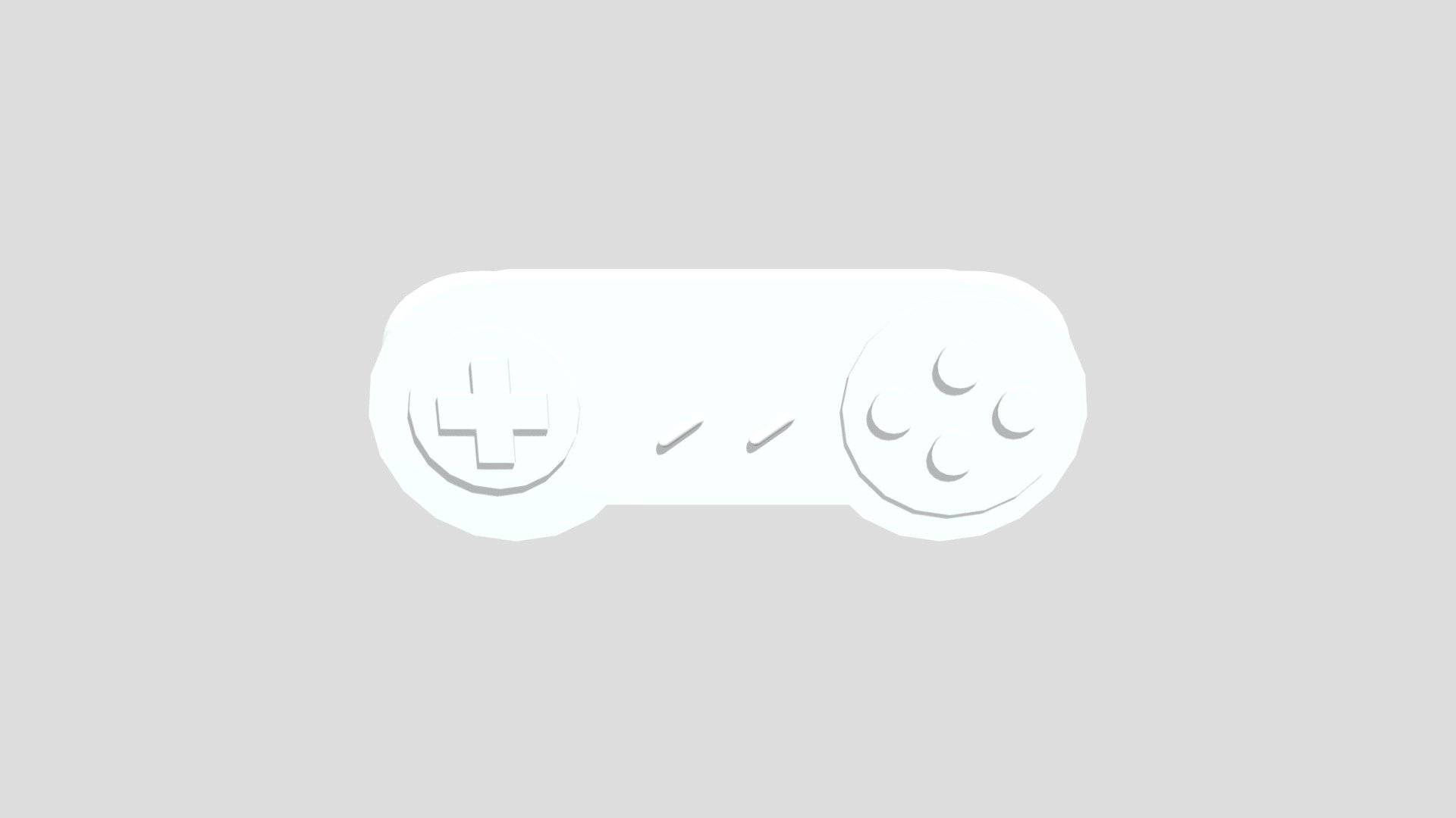 SNES CONTROLLER - 3D model by jivillanueva [9ac5958] - Sketchfab
