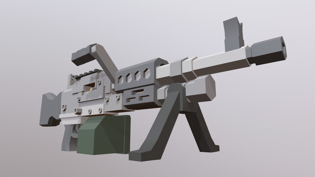 Low Poly Guns - A 3D model collection by Falco (@Falousaur) - Sketchfab