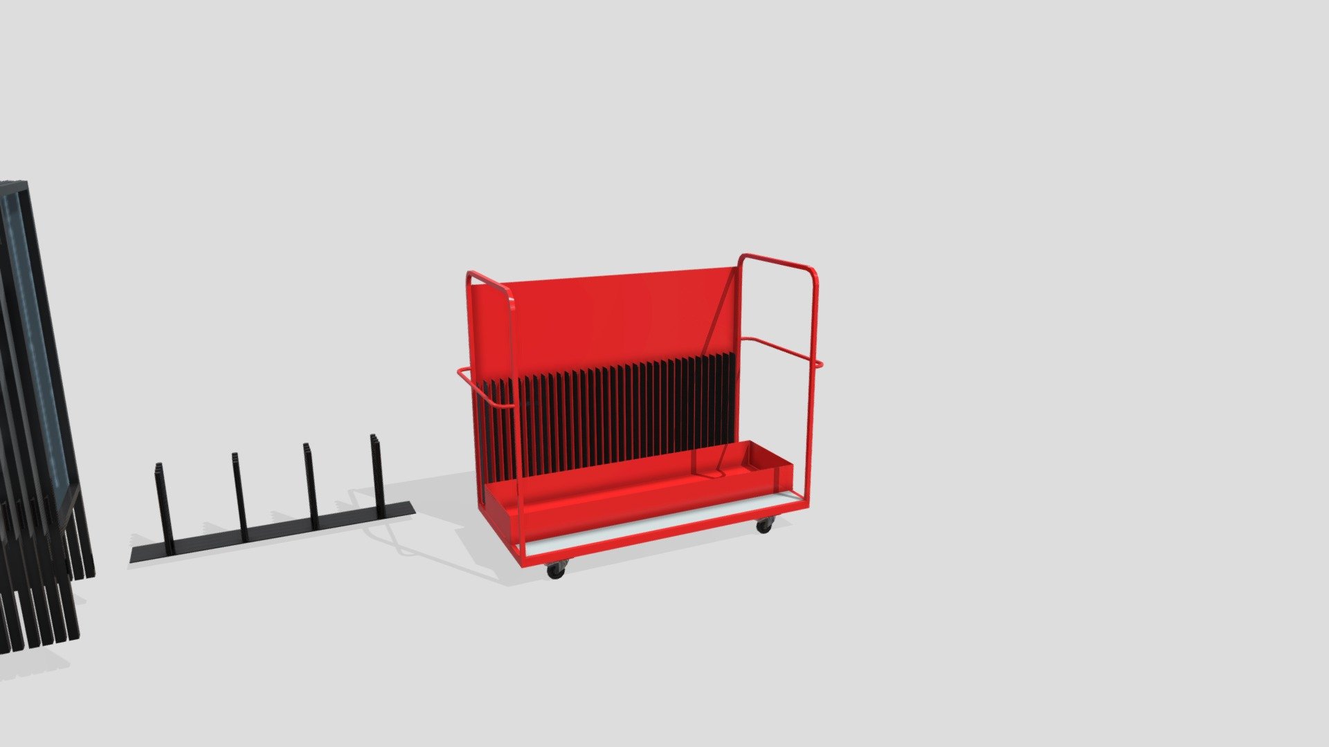 SOCIAL DISTANCE STAND TROLLEY - 3D model by 3D-VIEW (@Jake ...