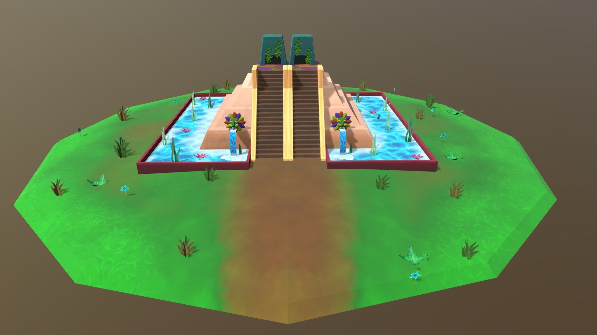 Aztec Pyramid - 3D model by DxPatrick [9ac8b45] - Sketchfab