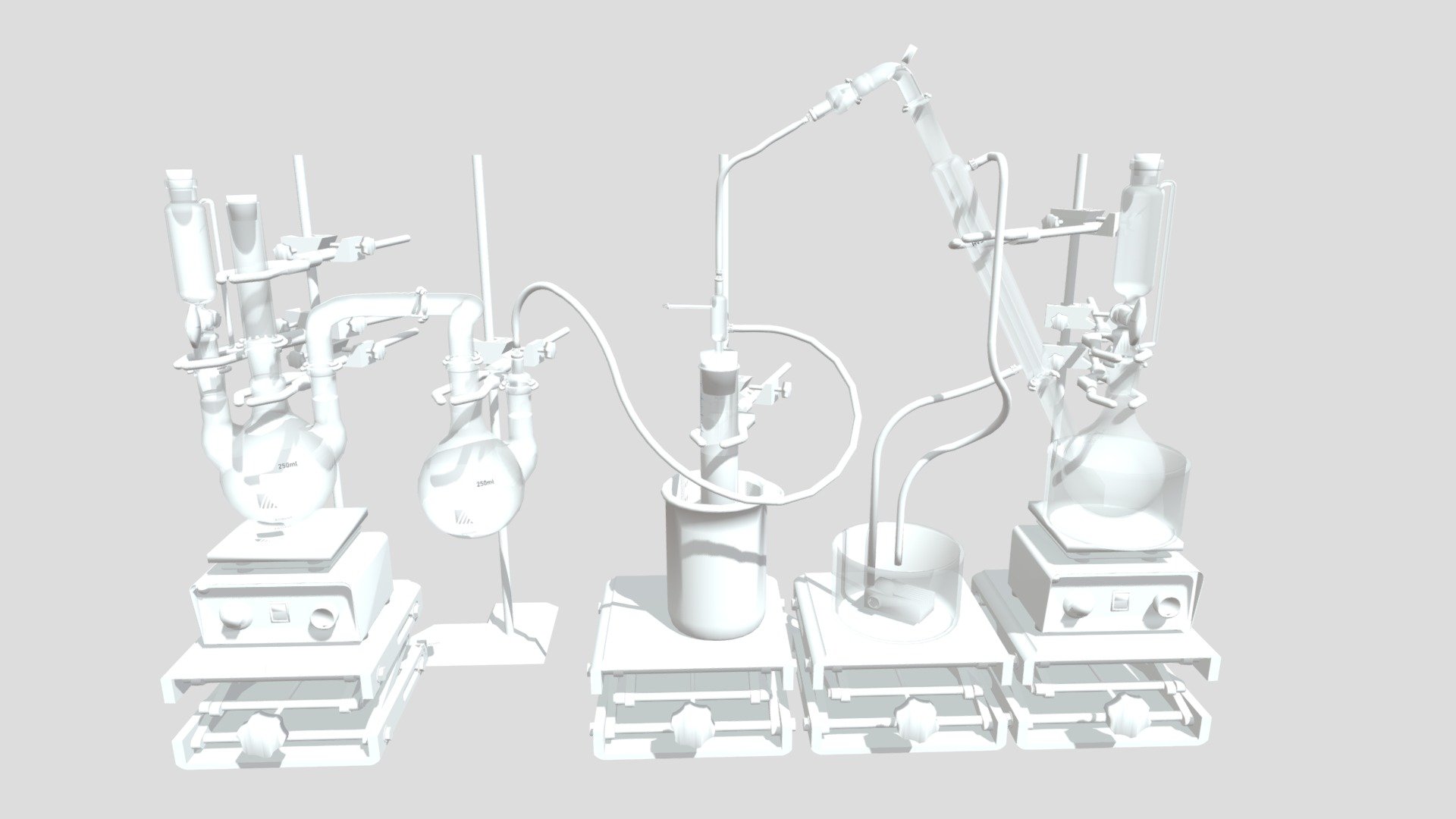 Chemistry glassware scene 1 - Download Free 3D model by Ulysse Cambier ...