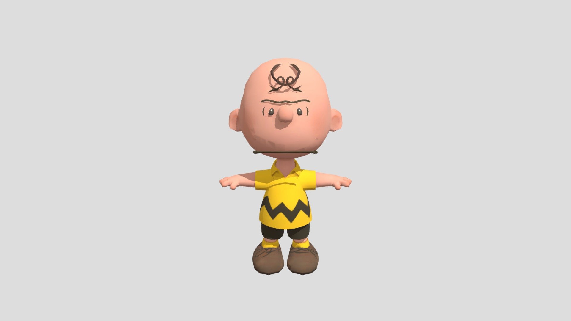 Wii U - The Peanuts Movie Charlie Brown. - Download Free 3D model by Dr ...