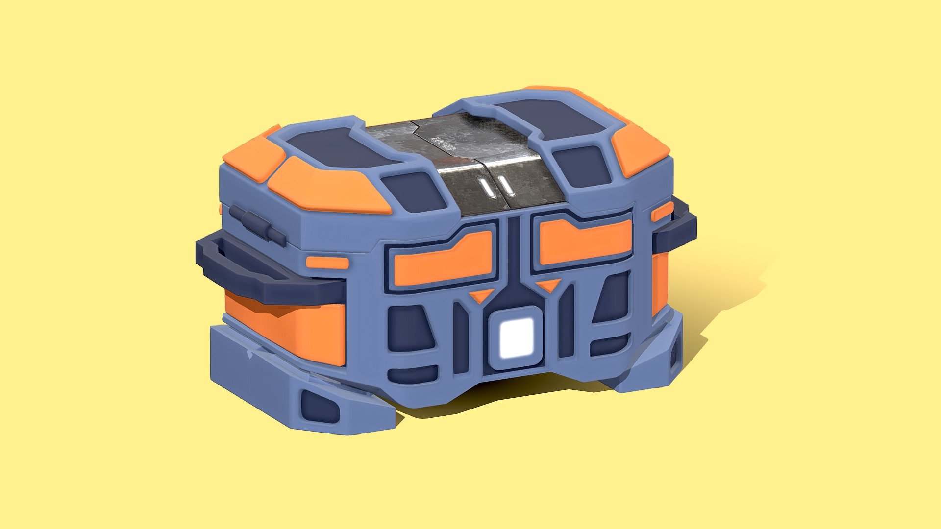 Sci-Fi Low Poly Lootbox (Animation Ready) - Buy Royalty Free 3D model ...
