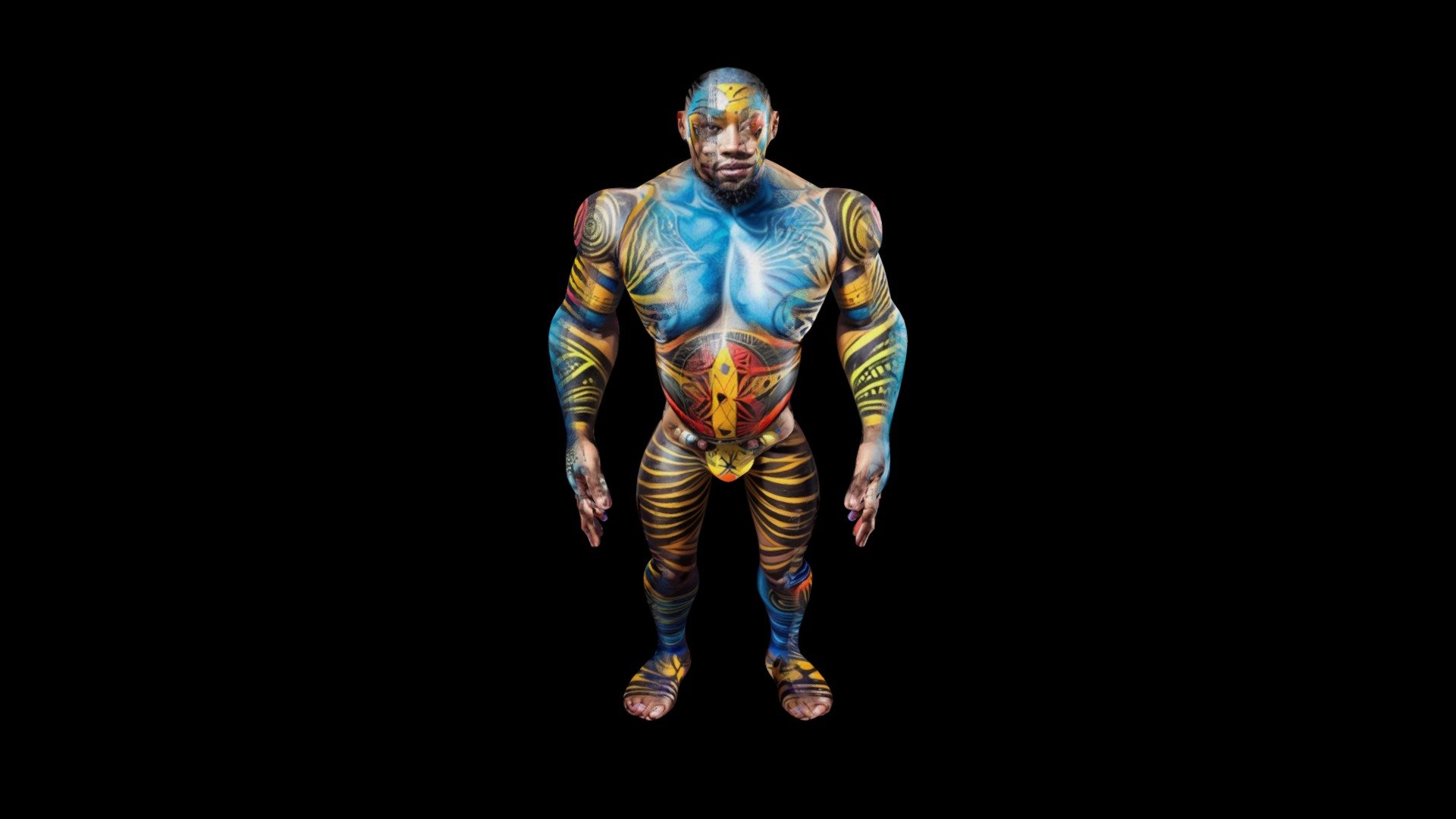 Meshy body painting Rowan Harris - Download Free 3D model by klrxyz ...