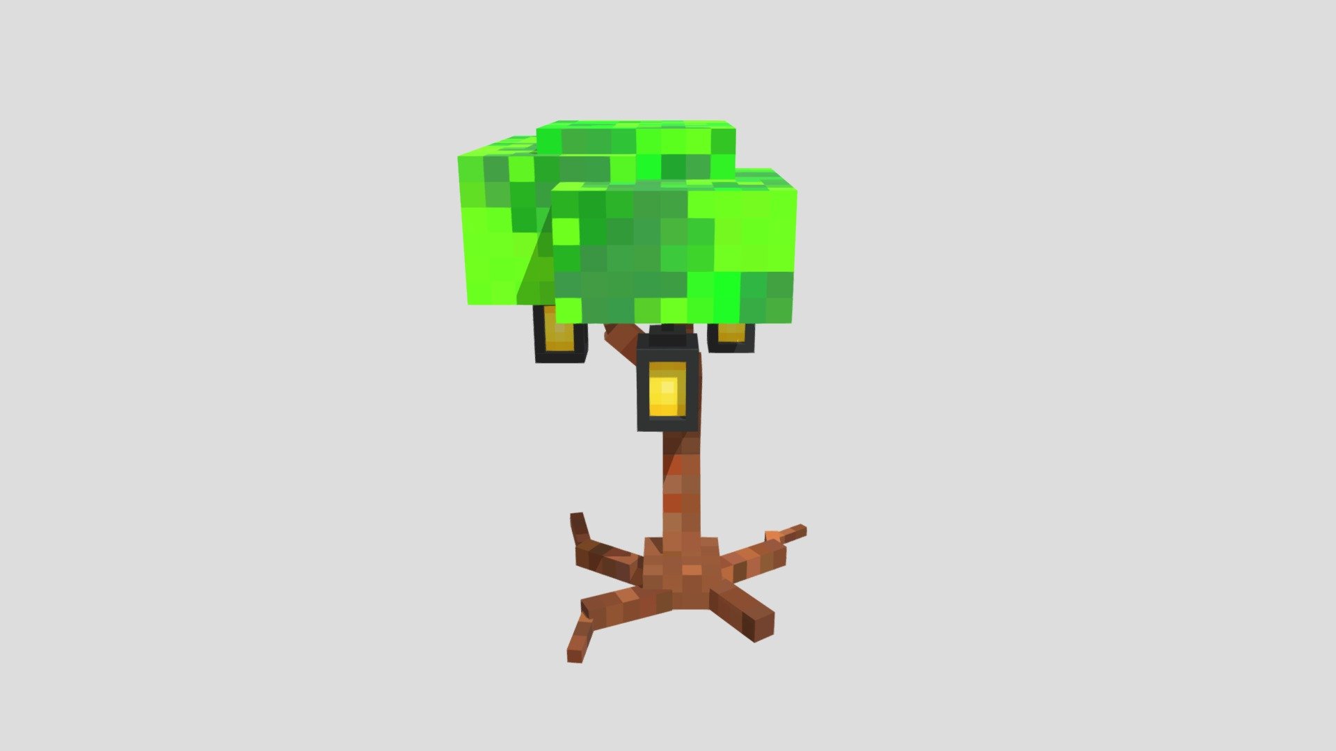 Decorative, Low Poly Blocky Tree - 3D model by doggloves100 [9ad1b6e ...