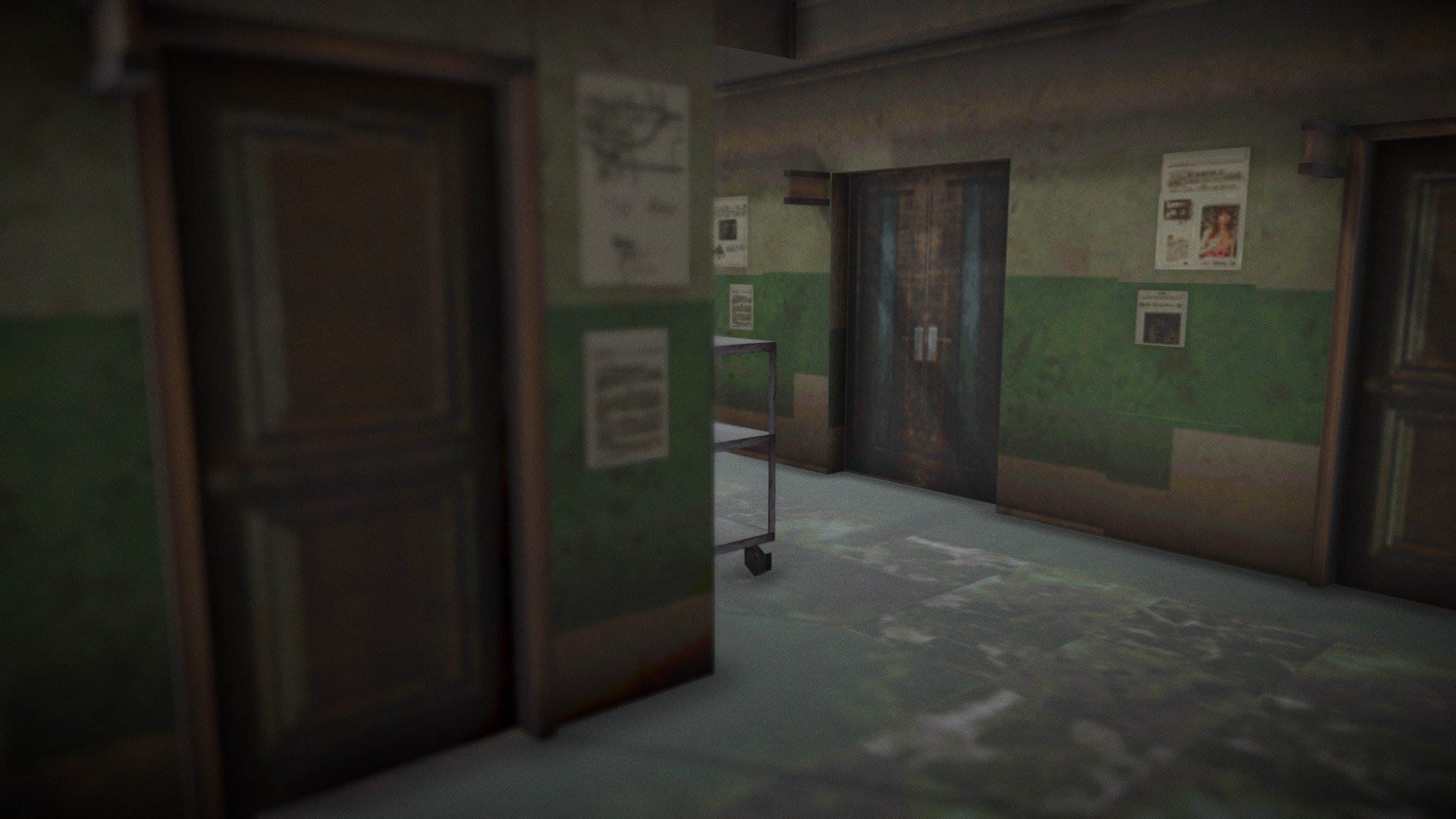 Hallway game ready - Download Free 3D model by Katydid (@Katydid ...