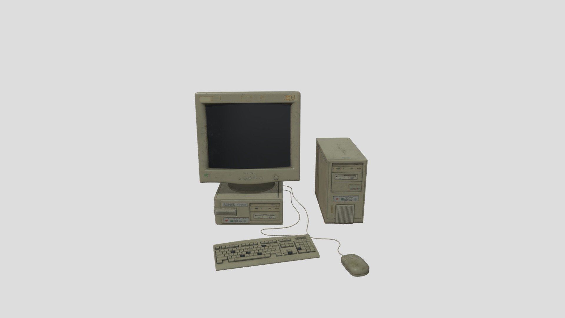 Old Personal Computer - 3D model by Dmitry.Gannotsky [9ad5bbf] - Sketchfab