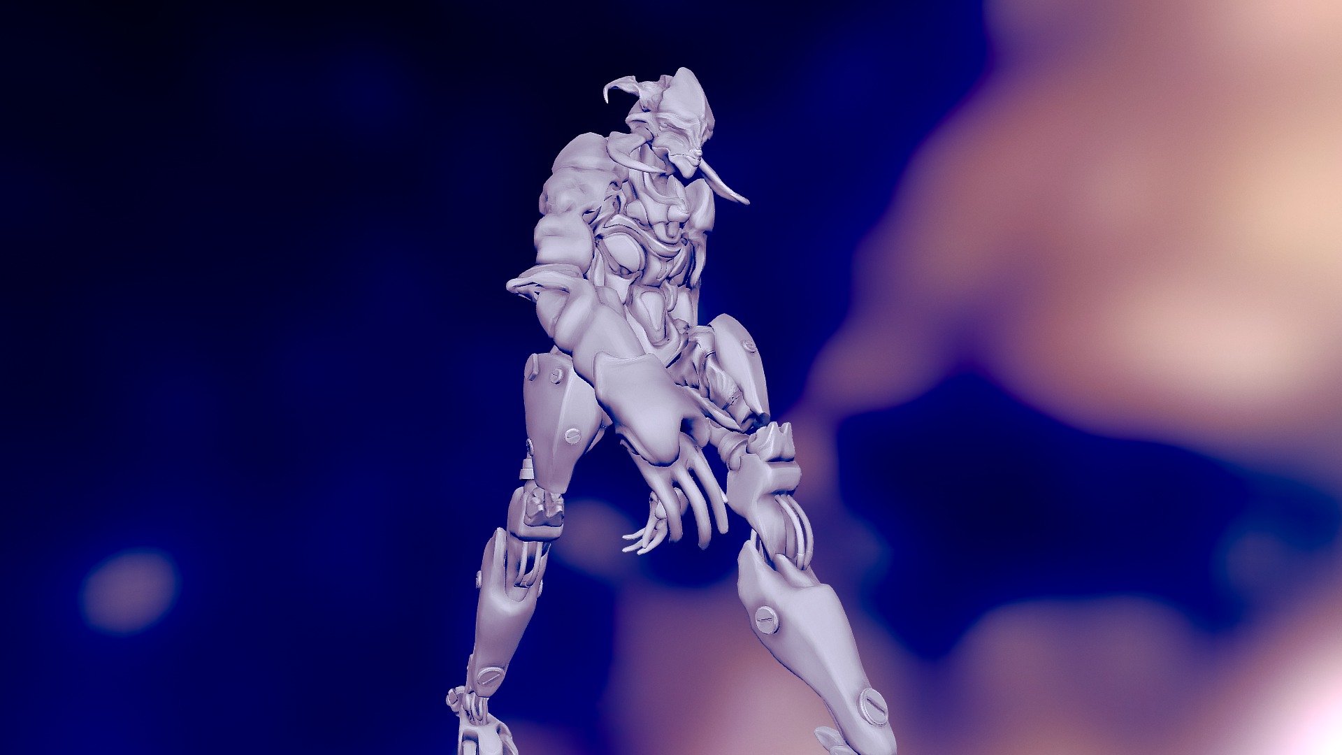 Alien Walk Cycle - 3D model by steveteeps [9ad605a] - Sketchfab