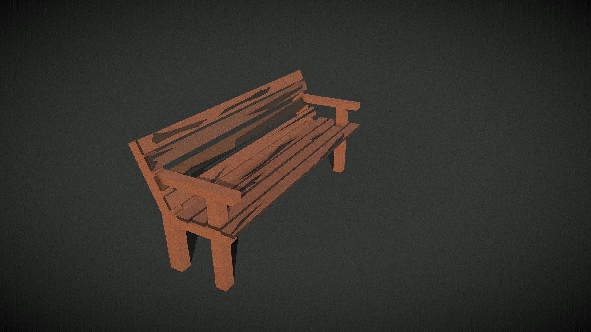 Low poly bench - Download Free 3D model by FristiCG (@FristiSenpai ...