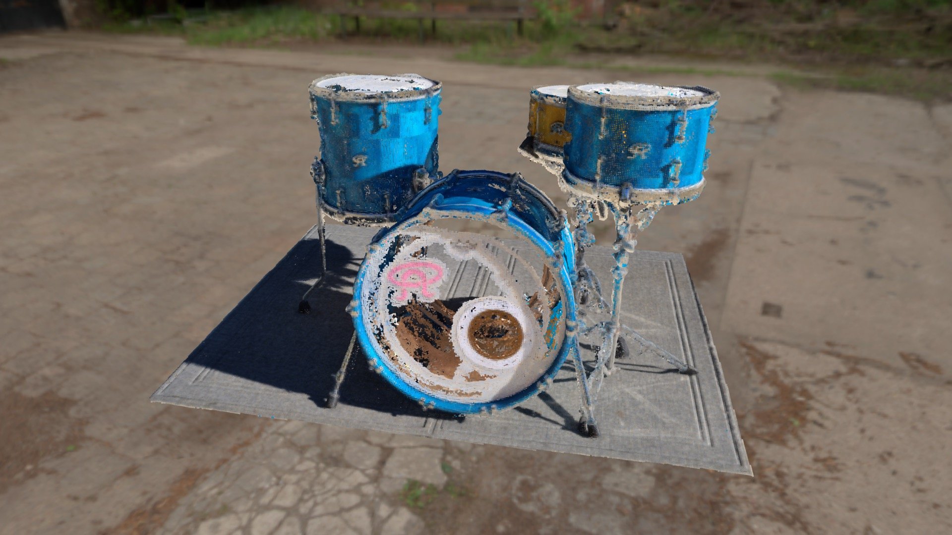 Drum Set - Angel Drums - 3D model by EveryPoint [9ad822a] - Sketchfab