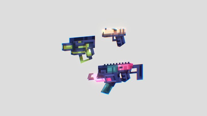 Minecraftguns 3D models - Sketchfab
