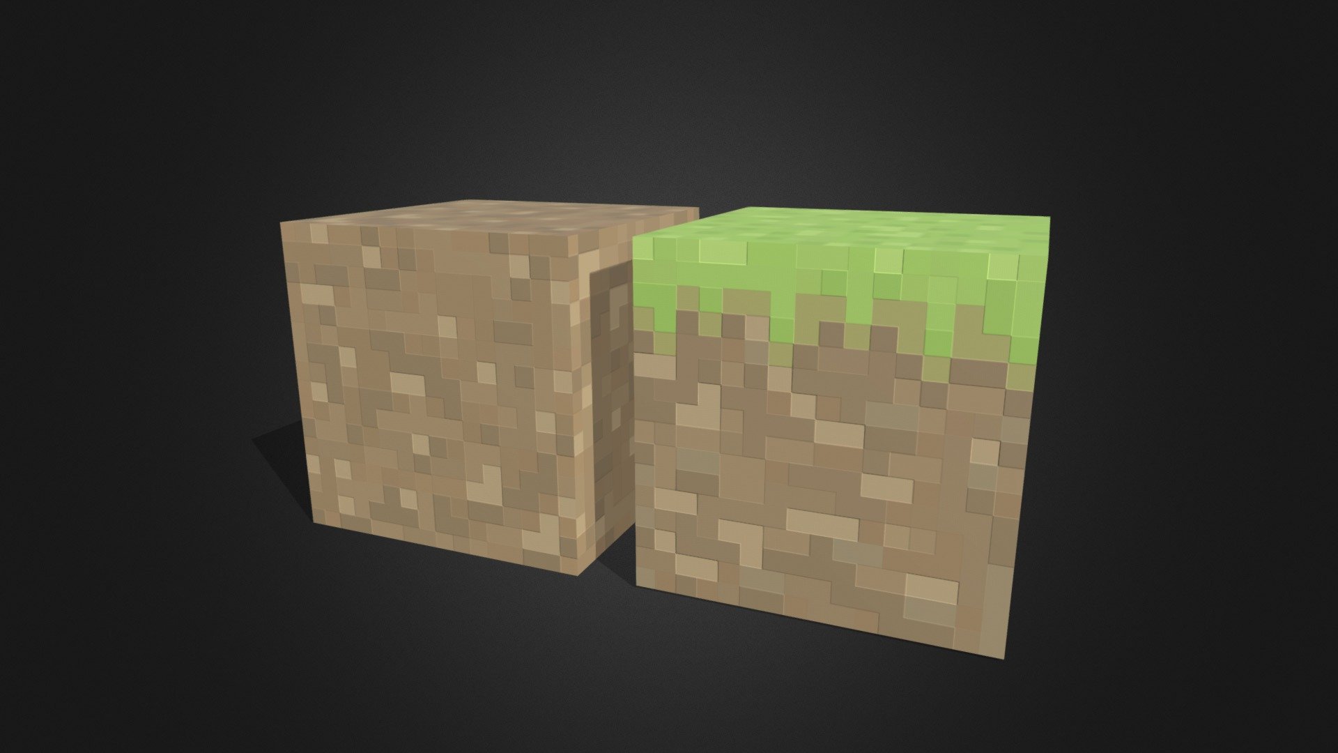 Minecraft dirt / grass block - Download Free 3D model by Myjato ...