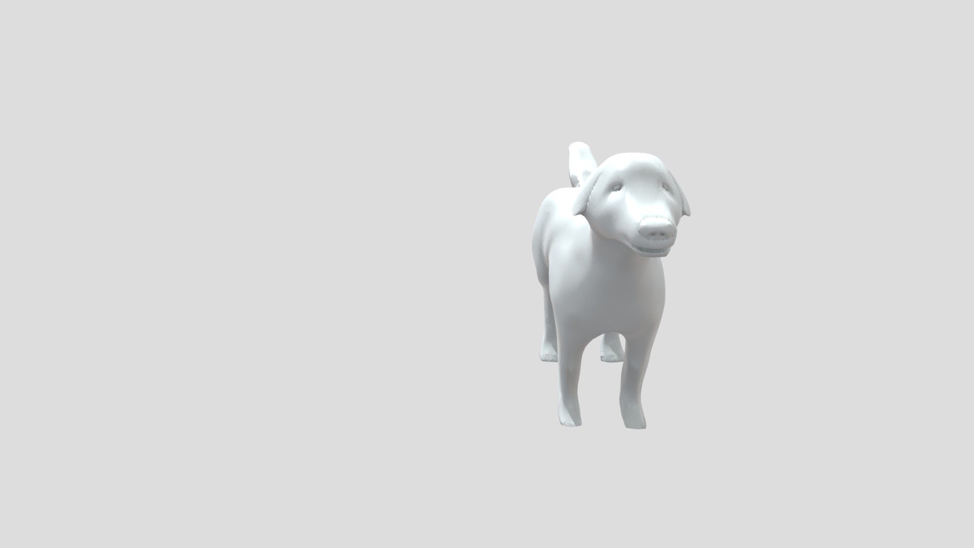 Dog Character (Untextured) - 3D model by Pedro385 [9adbcbf] - Sketchfab