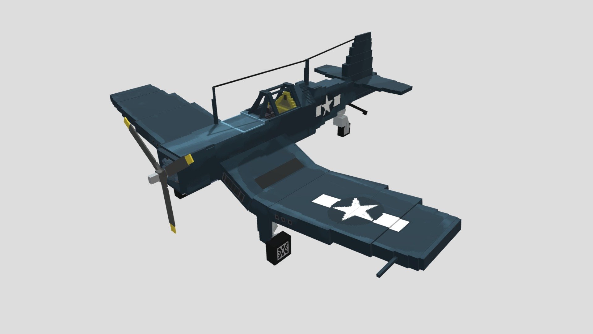 Vought F4U-1D from Kantai Collection - Download Free 3D model by ...