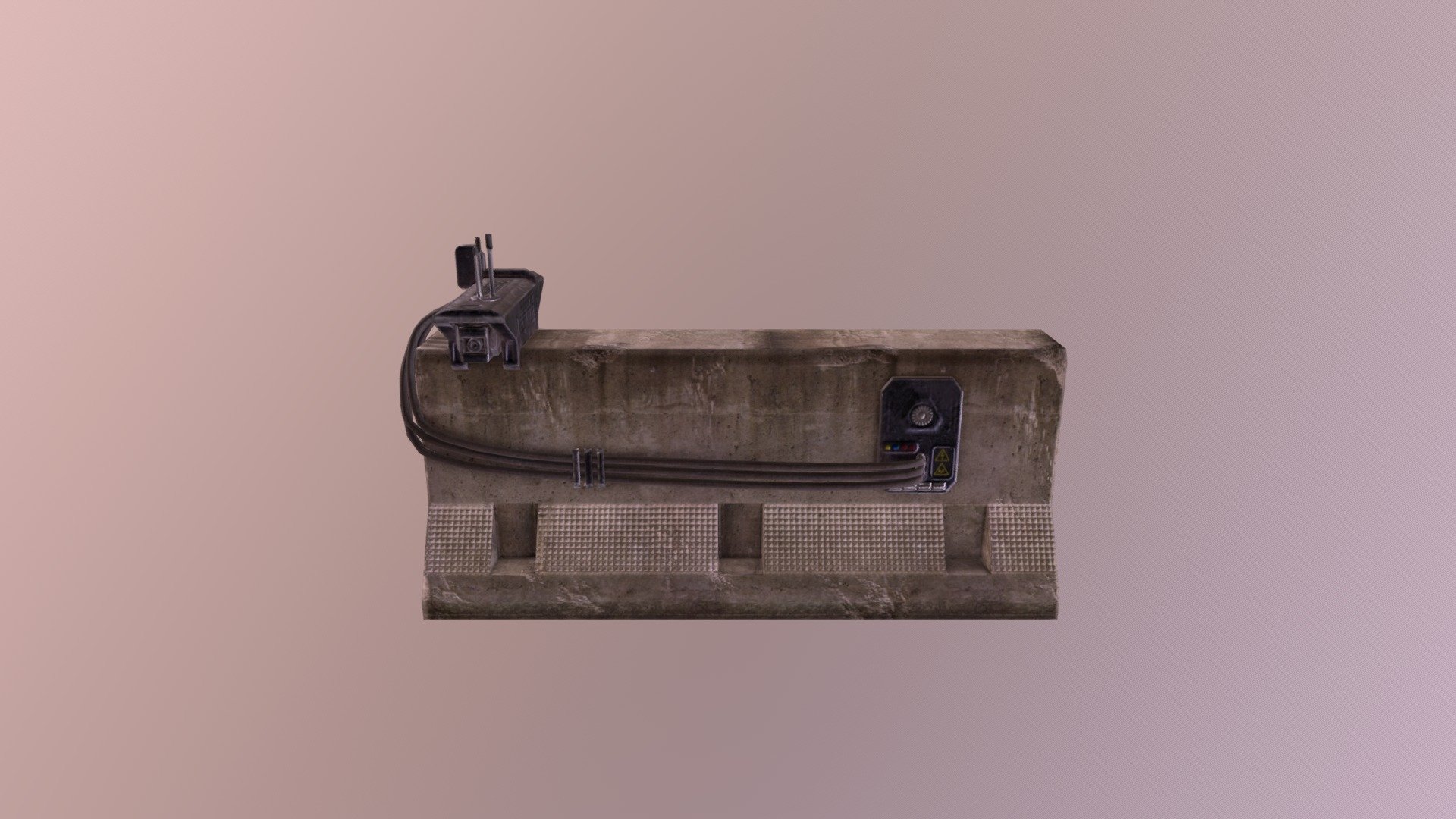 SciFi roadblock - 3D model by kake [9ade2ef] - Sketchfab