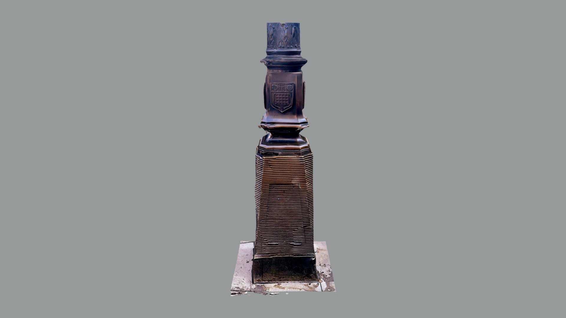 Lamp post base - City of Westminster - London - Download Free 3D model ...