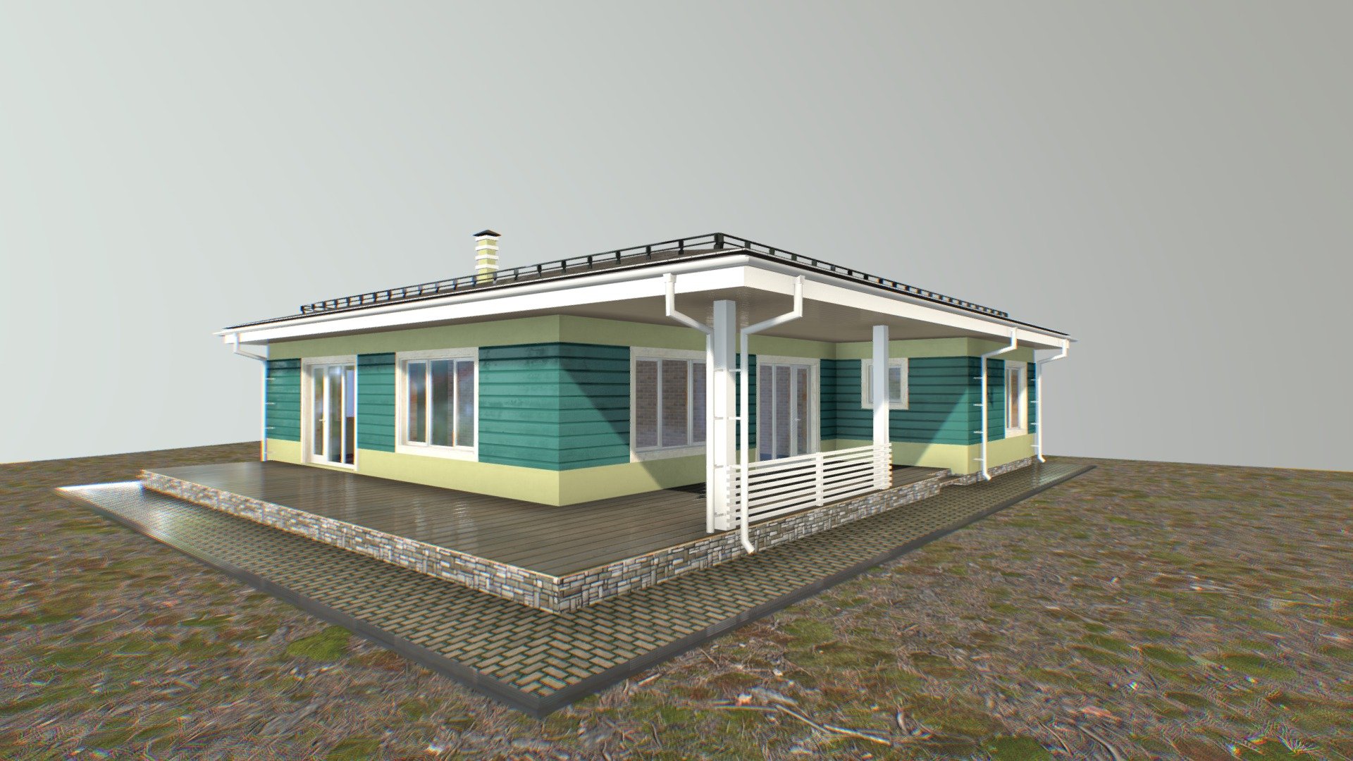 1 floor house PR03 06 21 - Buy Royalty Free 3D model by VRA ...