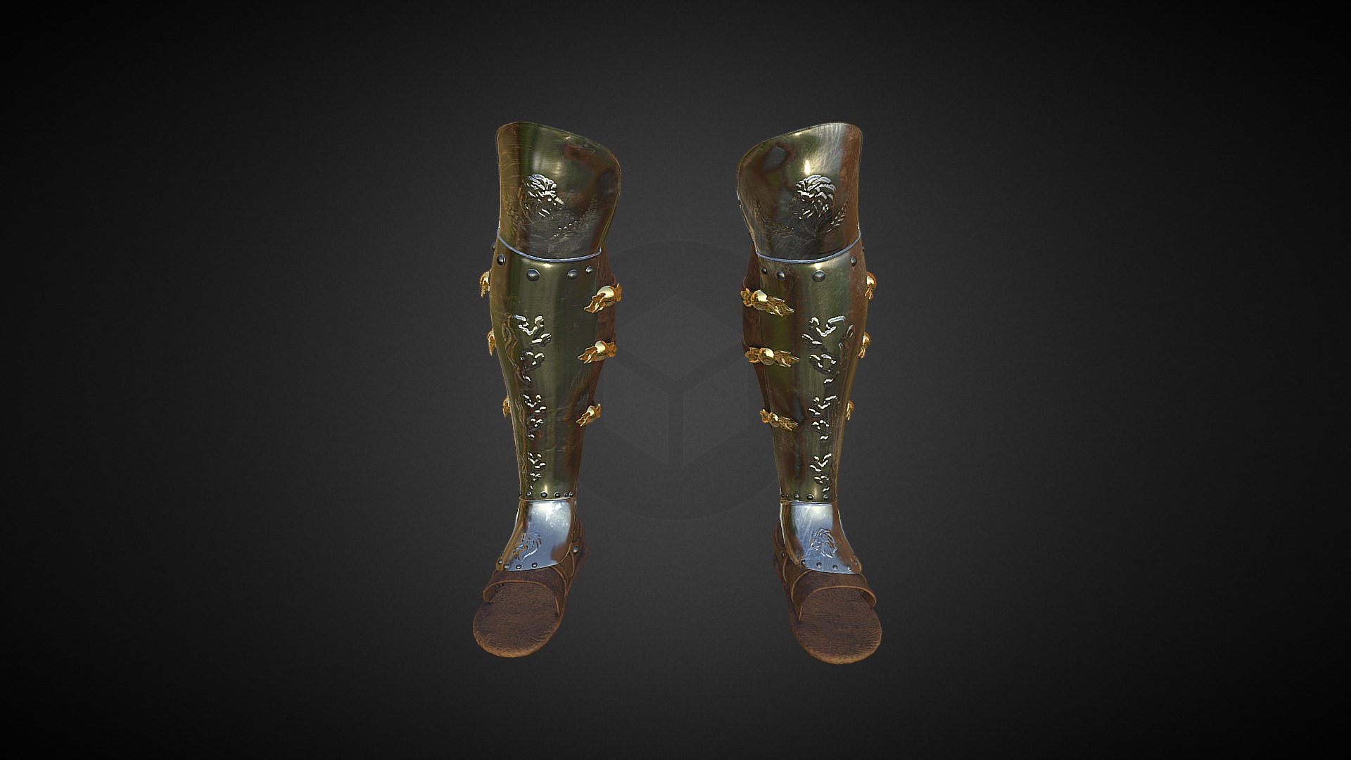 Fantasy Armor Greaves WIP - 3D model by prometheanstudio1 [9ae2bc5 ...