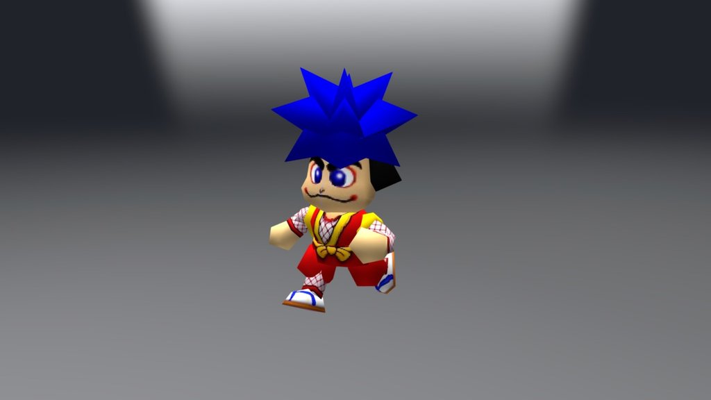 Goemon - Run Animation - 3D model by allyhathaway [9ae2cac] - Sketchfab