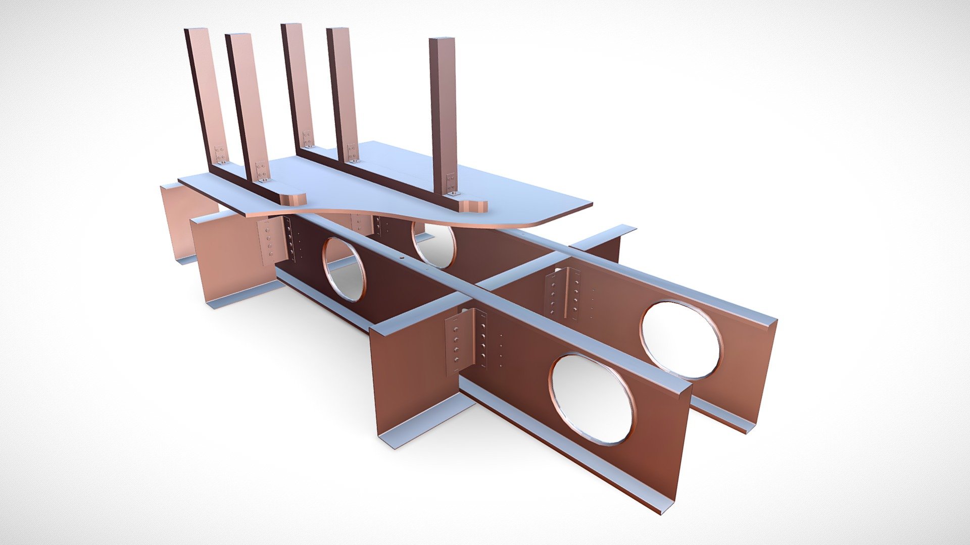 C-Span System with The Internal Timber Frame - 3D model by C-Span ...