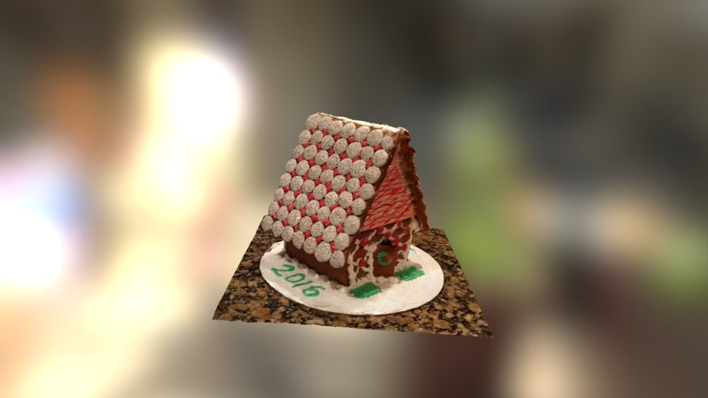 Gingerbread House - 3D model by notorioushokie [9ae6fb0] - Sketchfab
