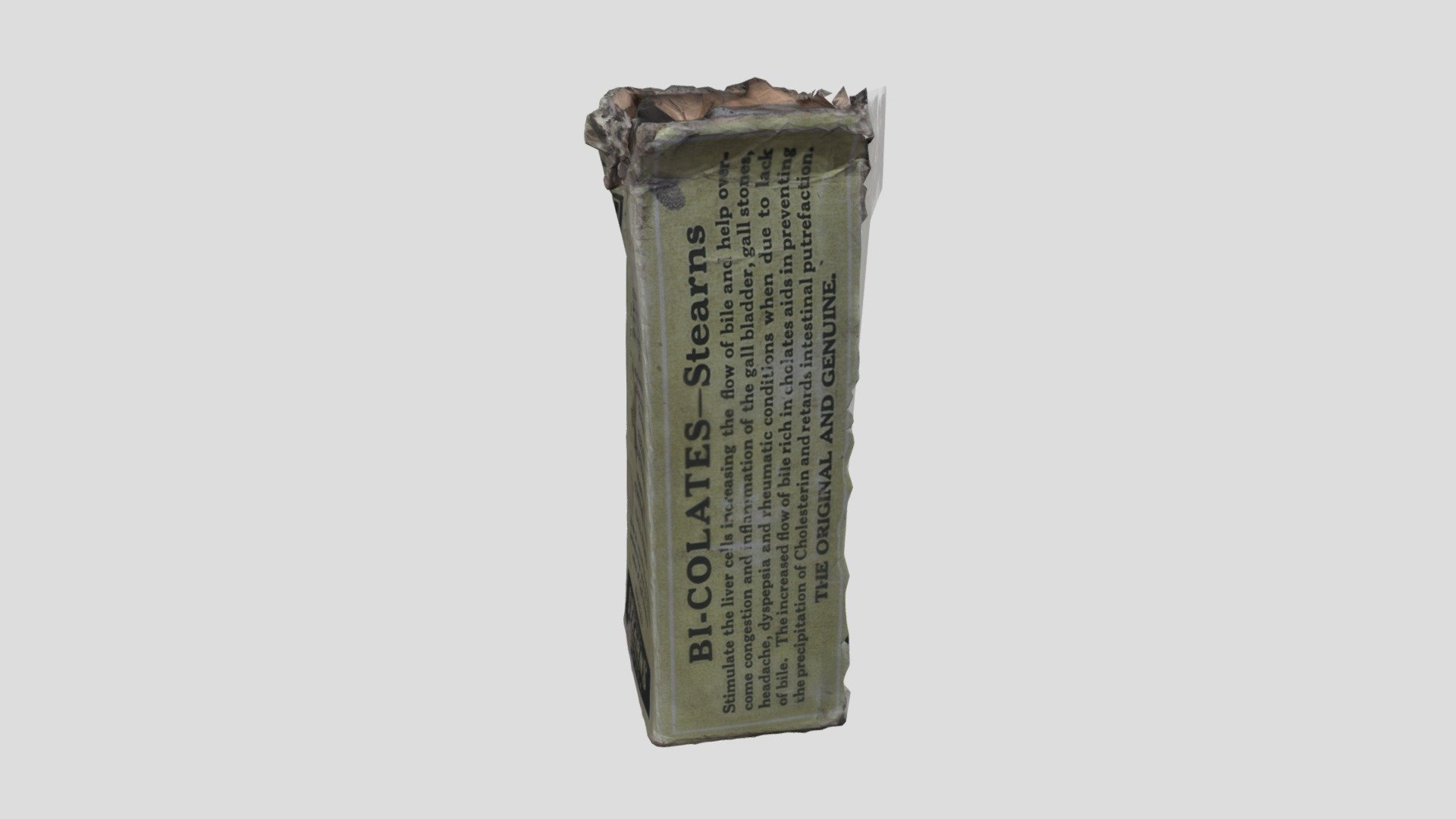 Stearn's Gallstone Medicine - Download Free 3D model by Kargil Museum ...