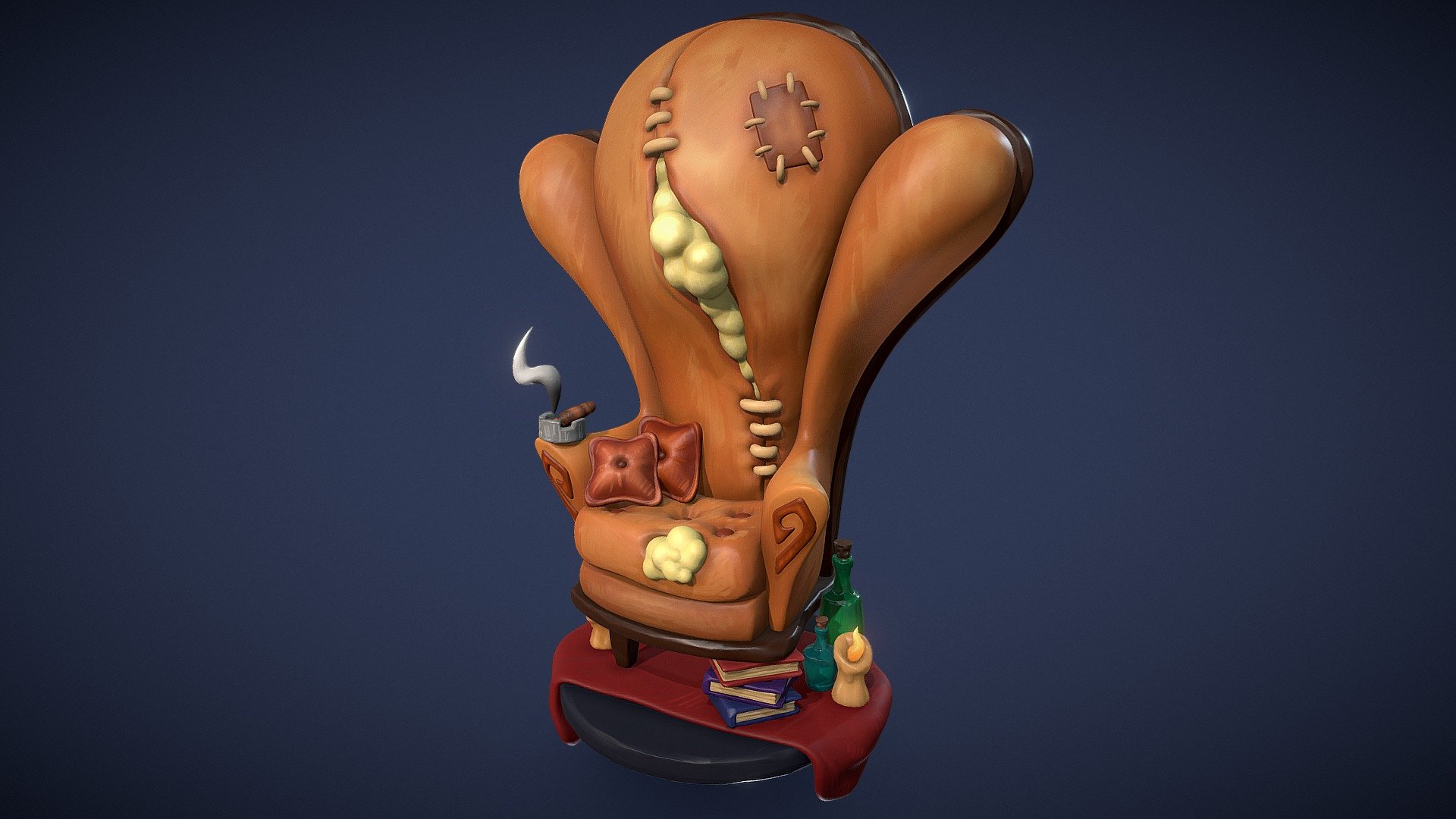 The Wizard's Chair - Download Free 3D model by SilkevdSmissen [9aea3b5 ...