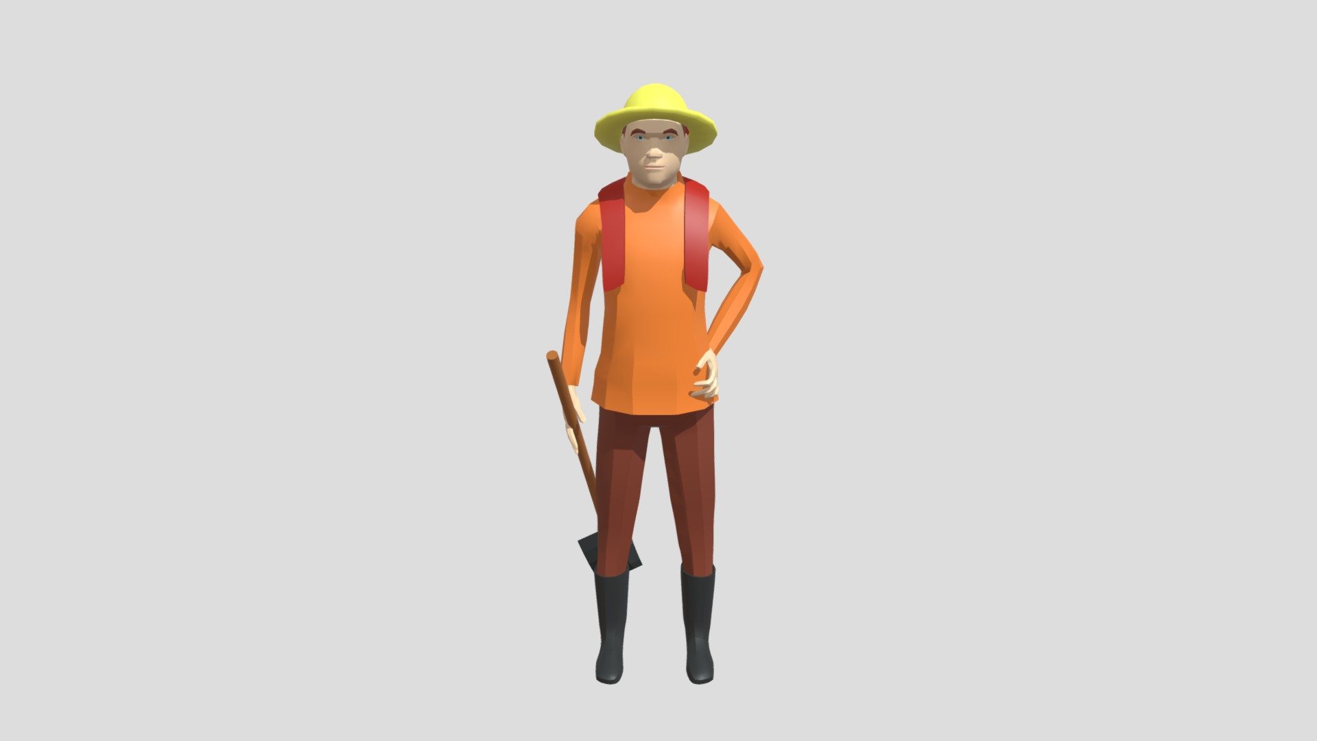 Worker - Download Free 3D model by Cyberluna [9aea46b] - Sketchfab