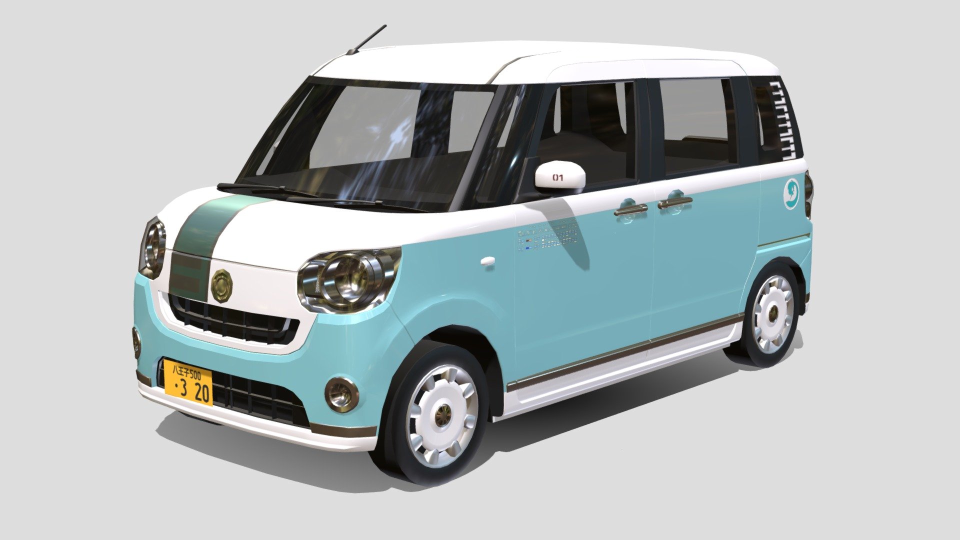2016 Daihatsu Move Canbus Miku Edition - 3D model by Ezo (@EzoYEAHH ...
