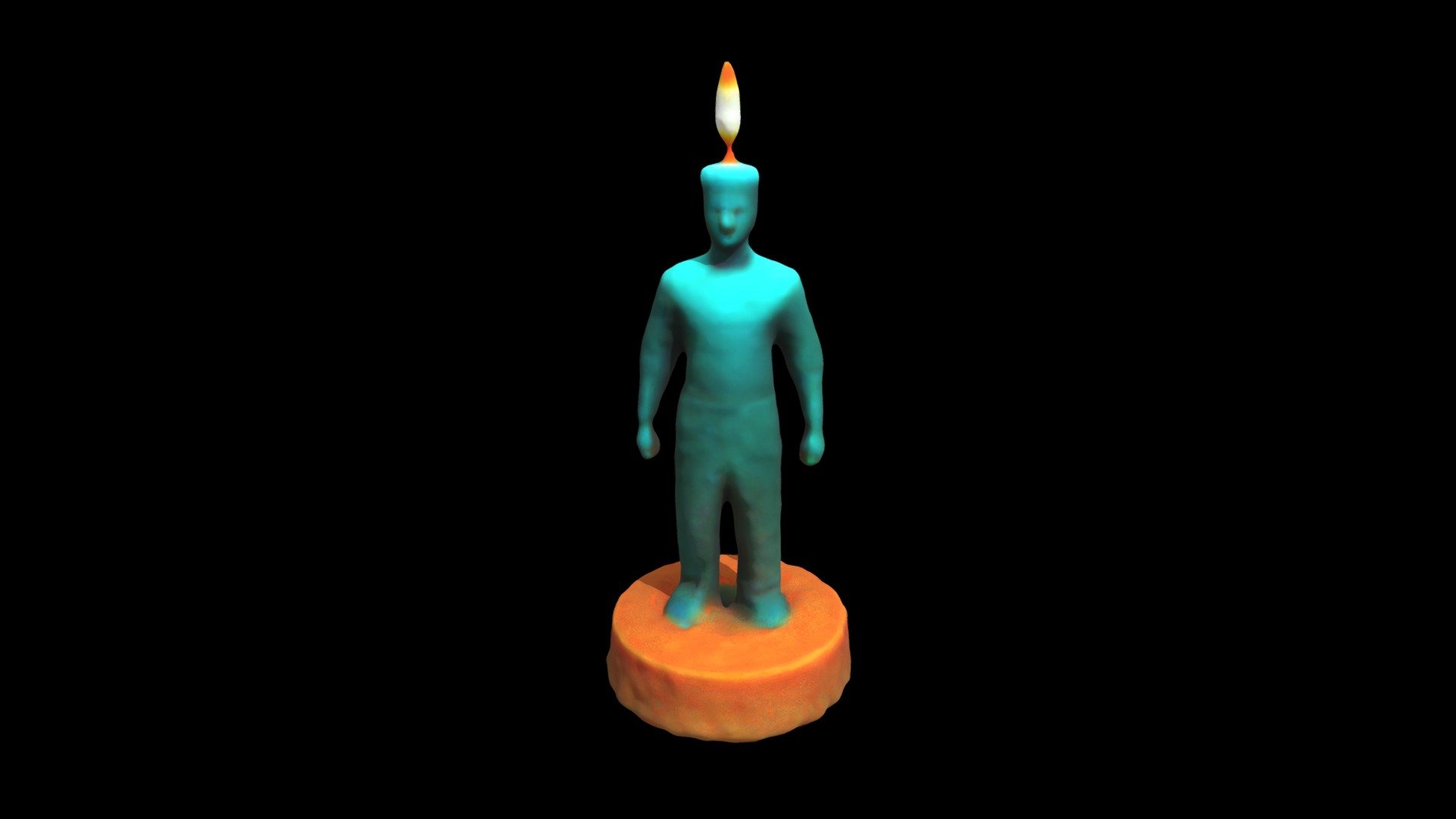 human being sculpture representing enlightenment - Download Free 3D ...