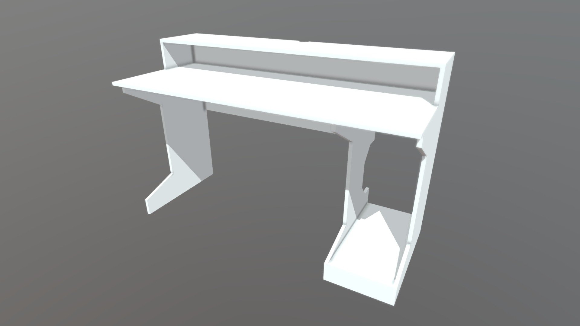 Gaming Desk - 3D model by LevelupGaming. [9aeb372] - Sketchfab