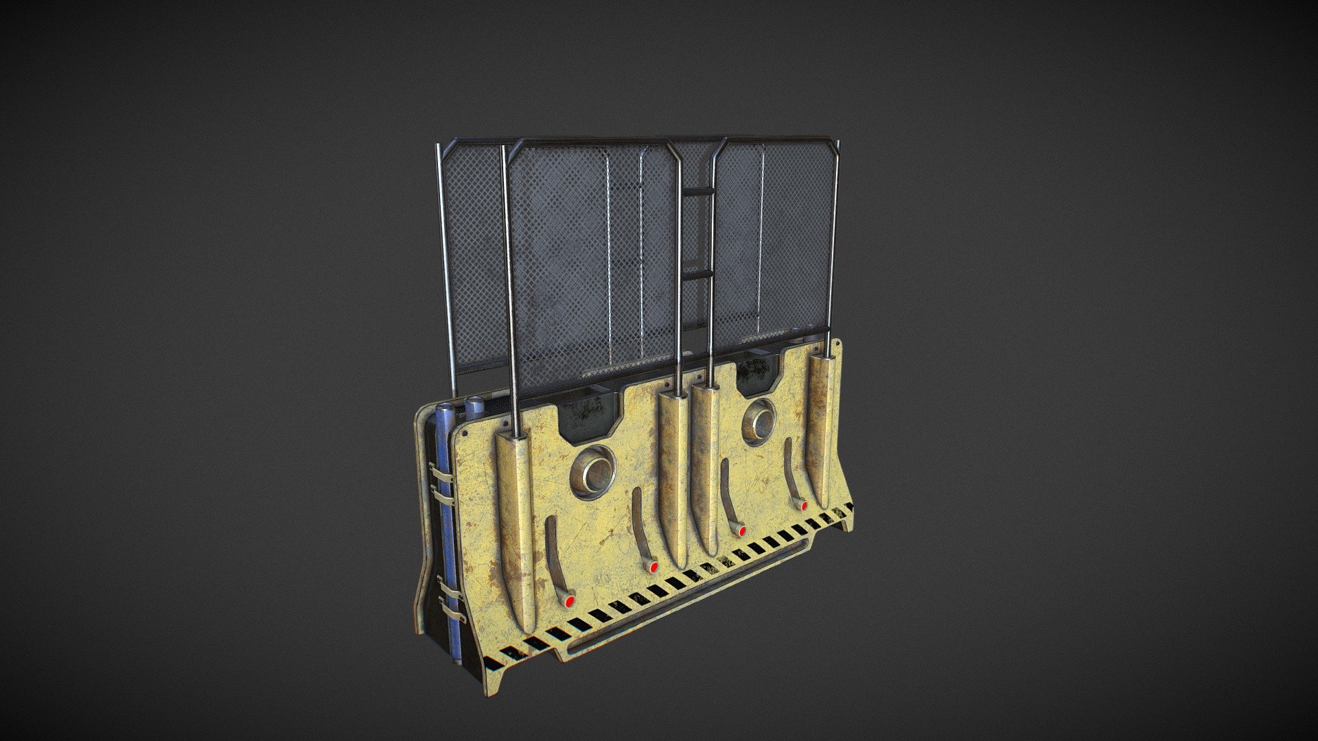 Sci-Fi Barrier – Game Ready - 3D model by Kleyx [9aec885] - Sketchfab