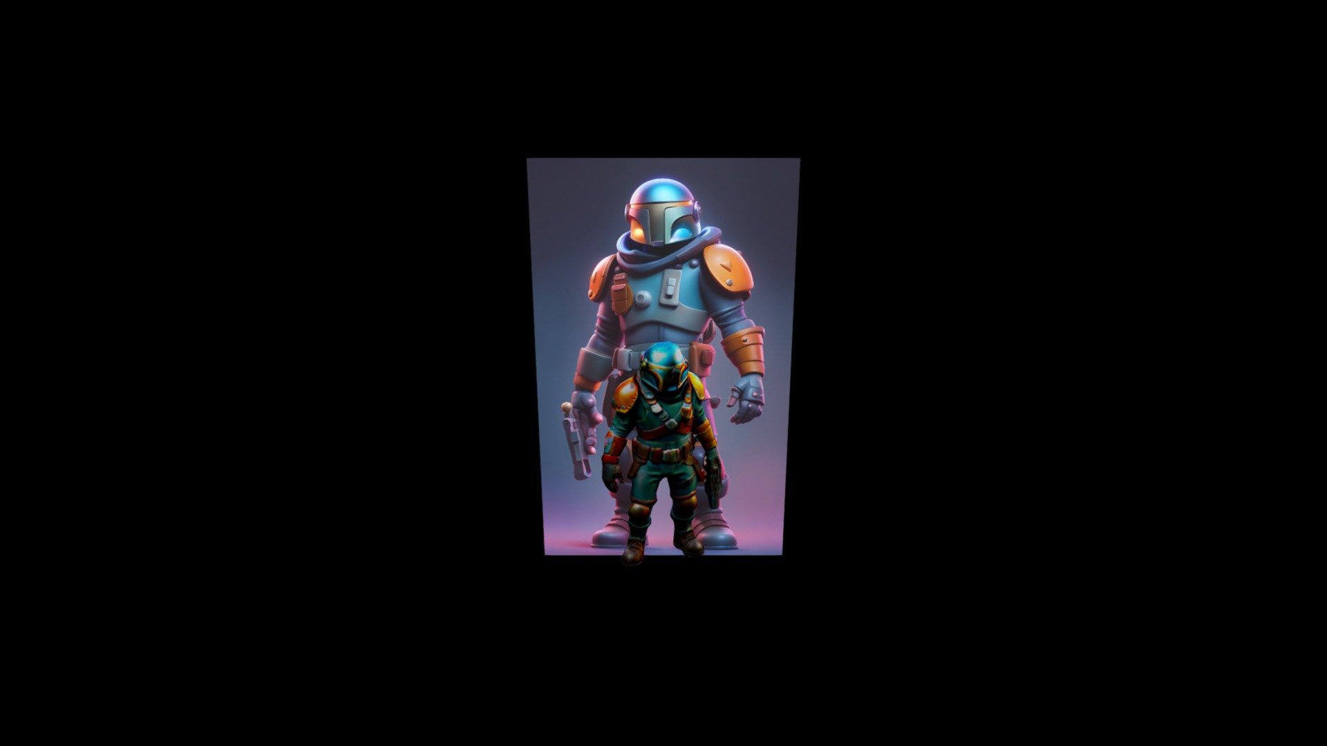 The Mandalorian This digital art depicts the - Download Free 3D model ...